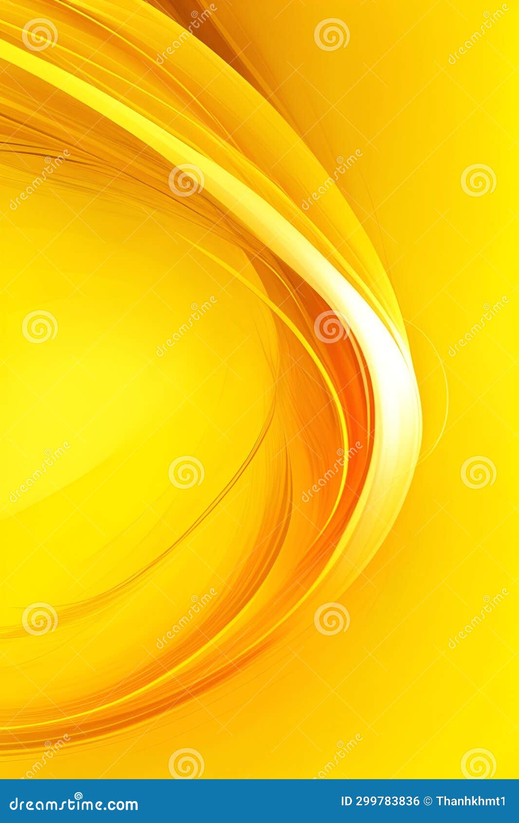Yellow Waves Abstract Background, Vertical Composition Stock ...