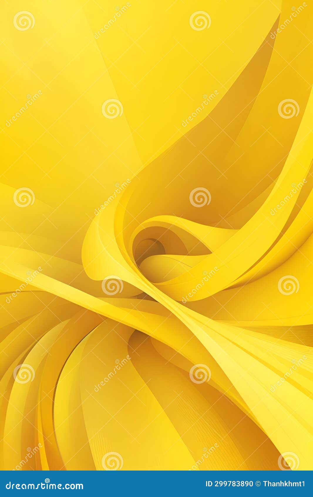 Yellow Waves Abstract Background, Vertical Composition Stock ...