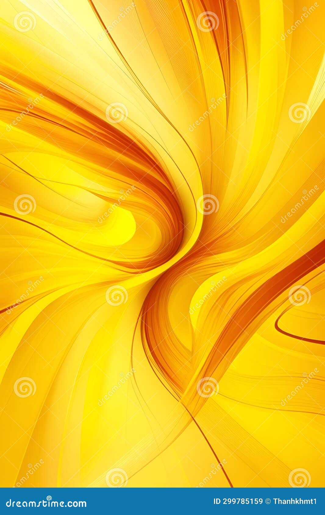 Yellow Waves Abstract Background, Vertical Composition Stock ...
