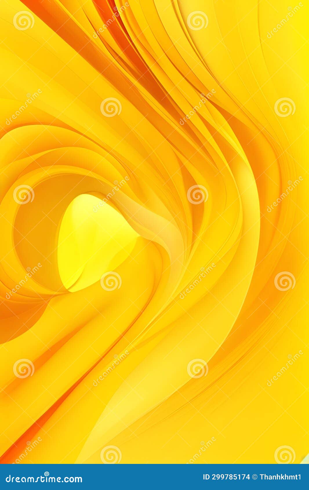 Yellow Waves Abstract Background, Vertical Composition Stock ...