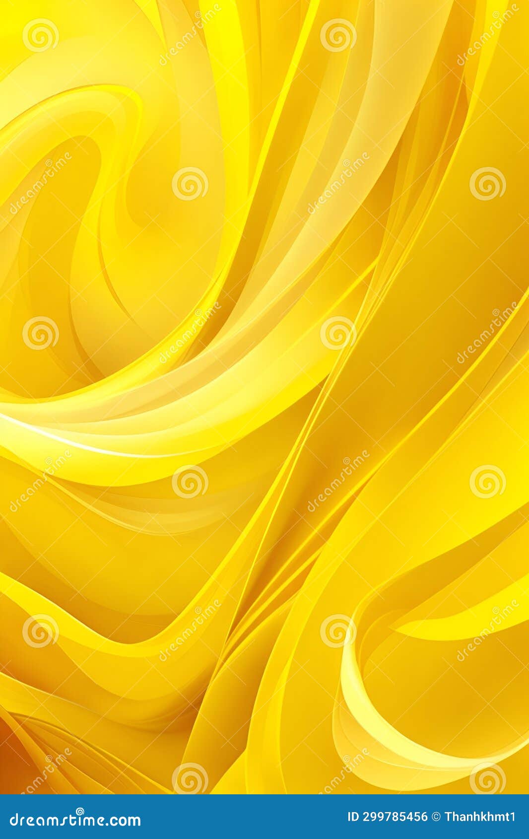 Yellow Waves Abstract Background, Vertical Composition Stock ...