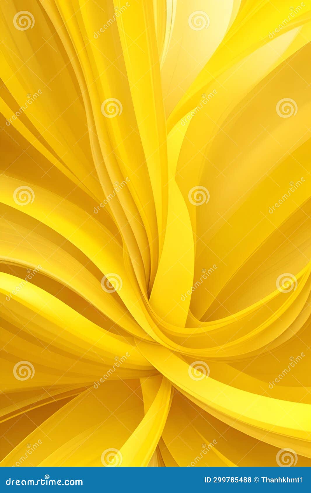Yellow Waves Abstract Background, Vertical Composition Stock ...