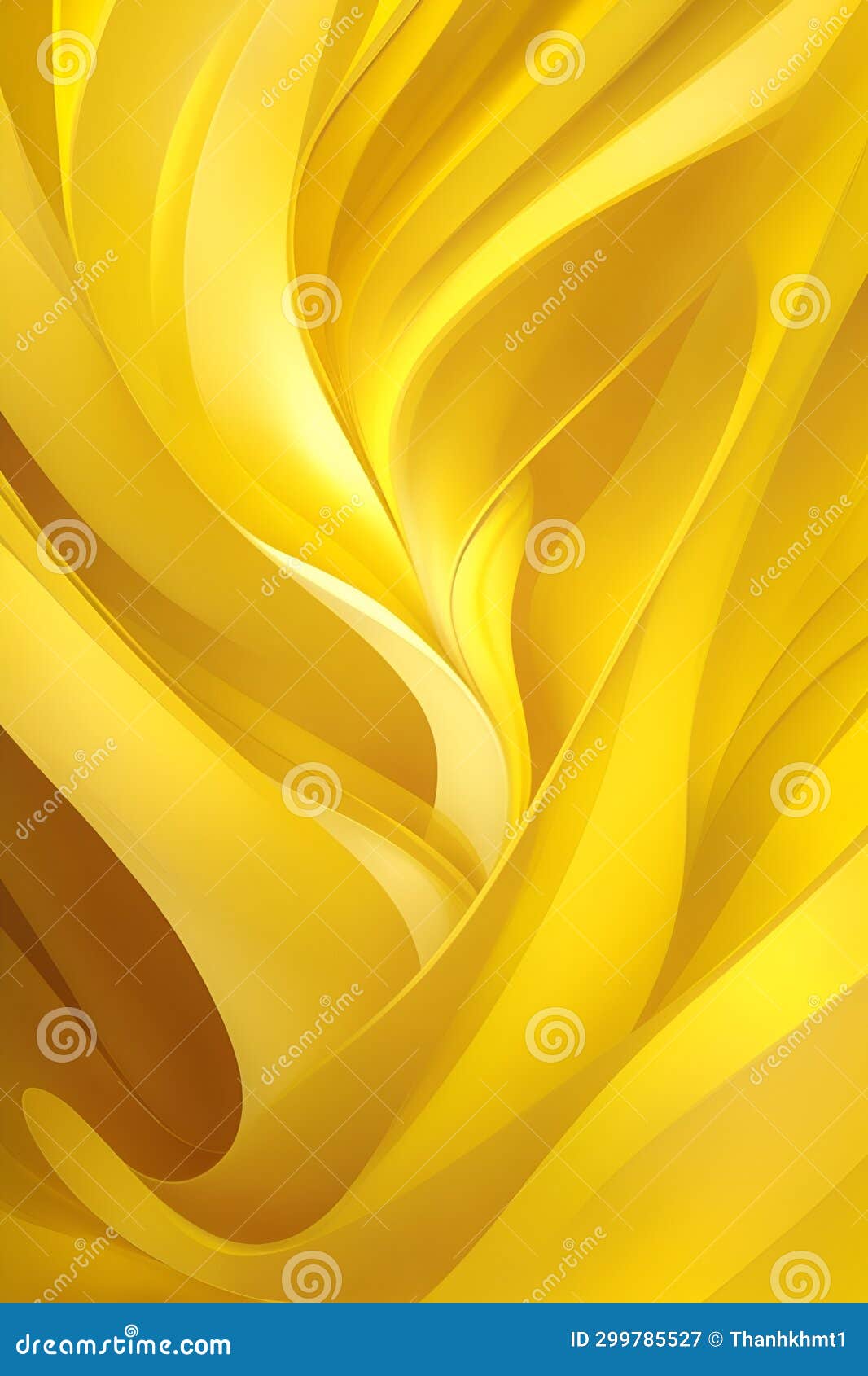 Yellow Waves Abstract Background, Vertical Composition Stock ...