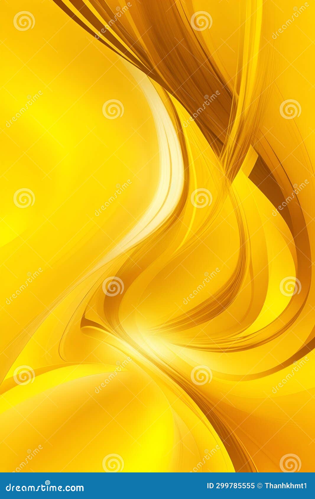 Yellow Waves Abstract Background, Vertical Composition Stock ...