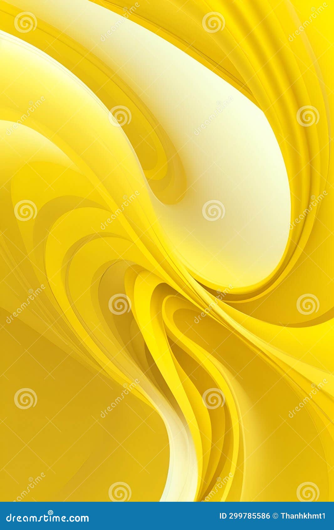 Yellow Waves Abstract Background, Vertical Composition Stock ...