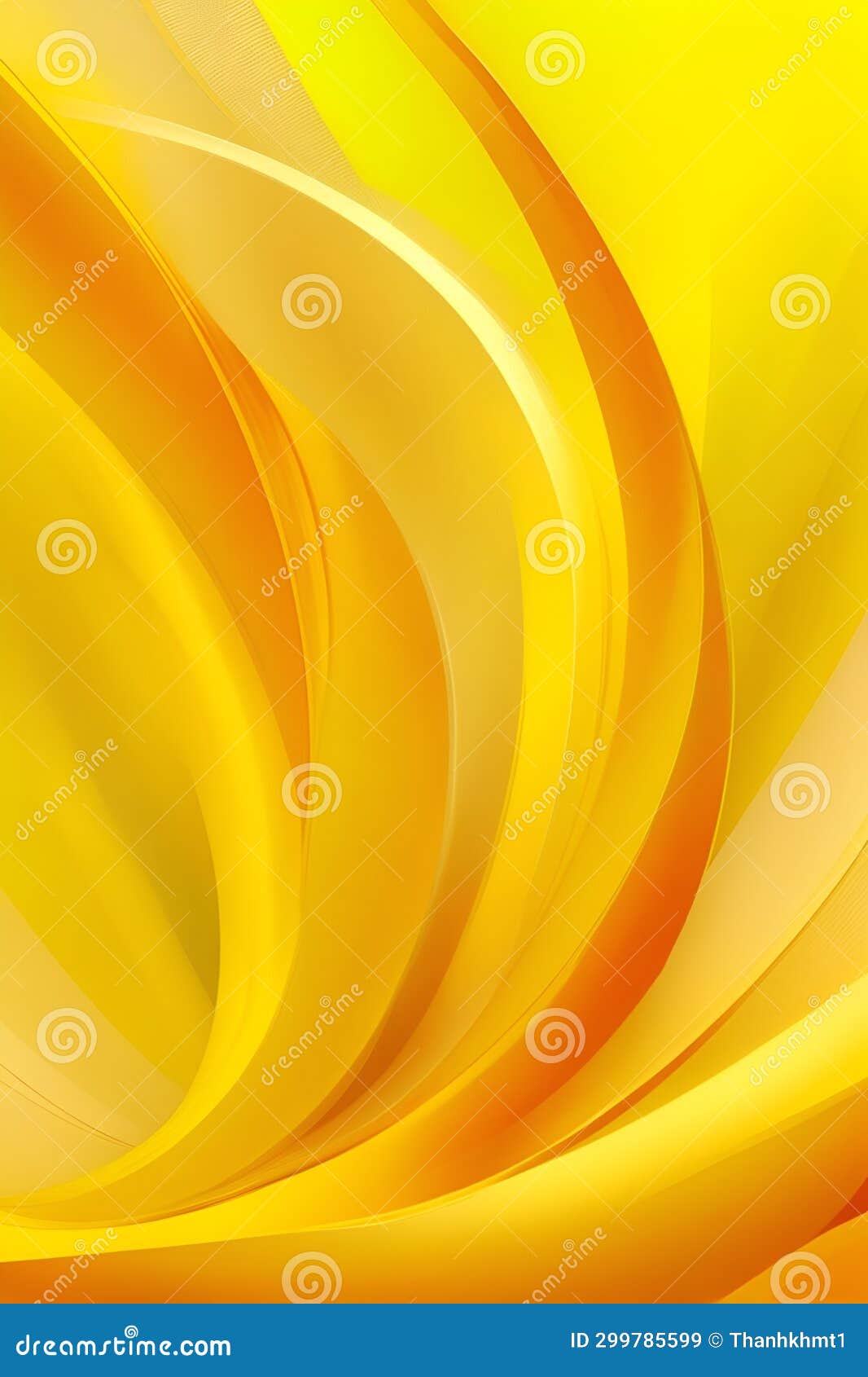 Yellow Waves Abstract Background, Vertical Composition Stock ...