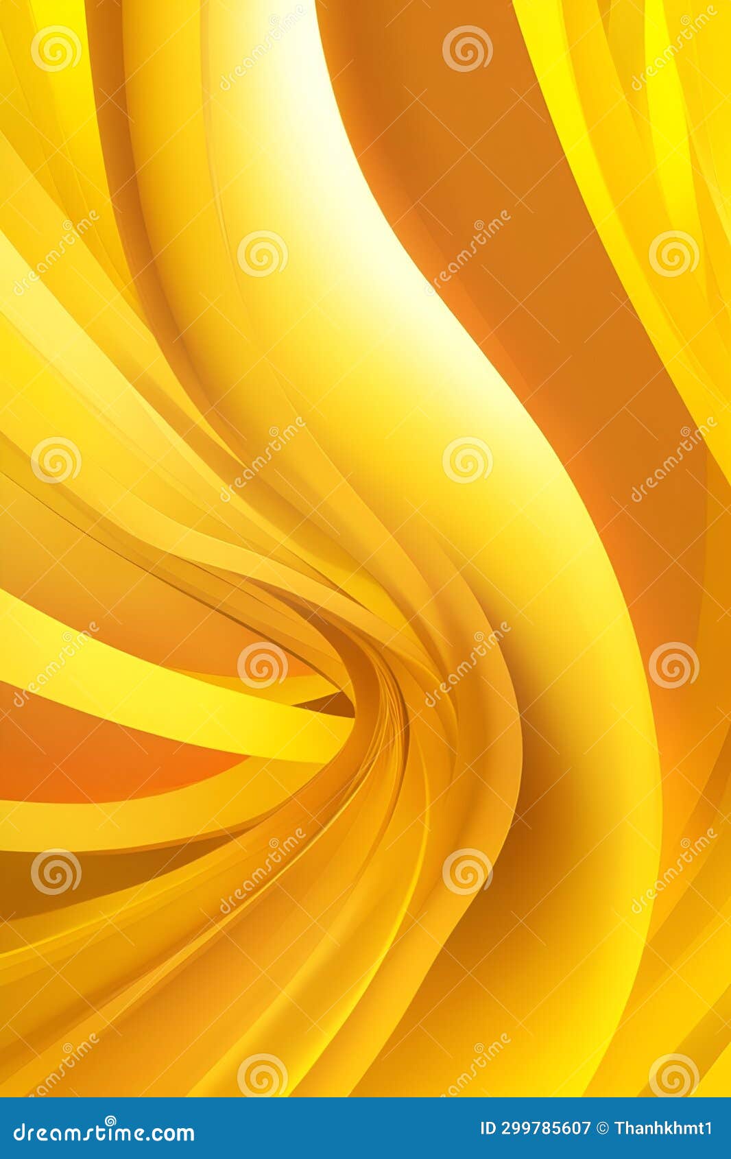 Yellow Waves Abstract Background, Vertical Composition Stock ...