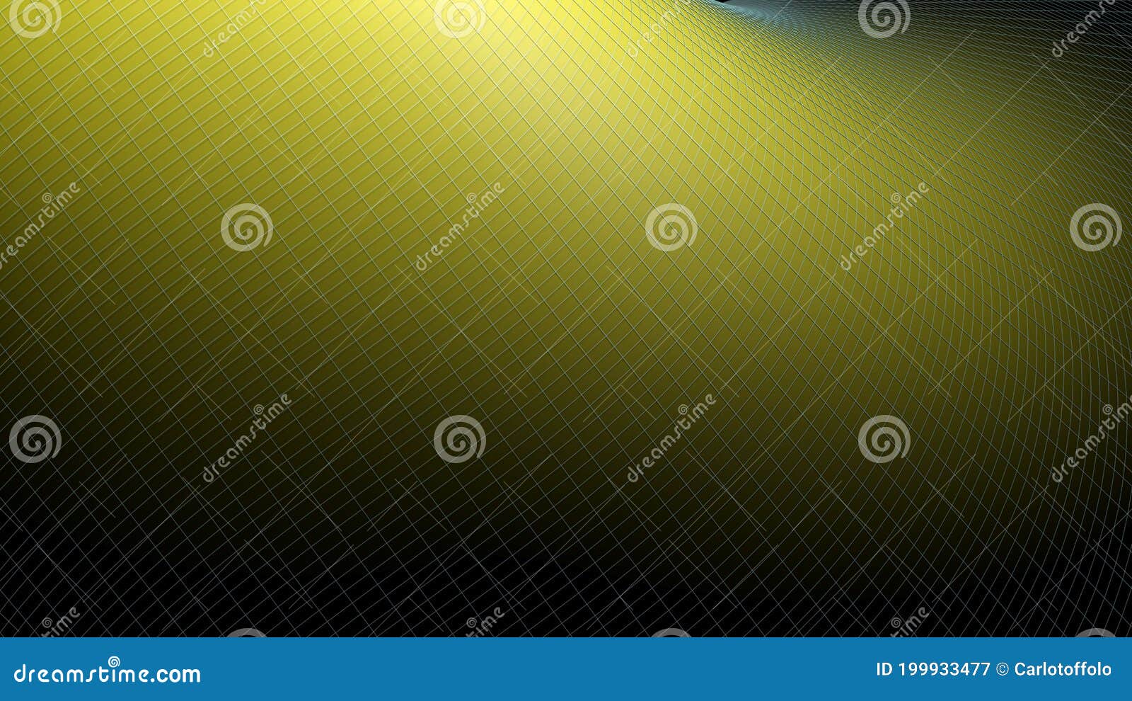 Yellow Waving Surface Background Abstract - 3D Rendering Illustration ...