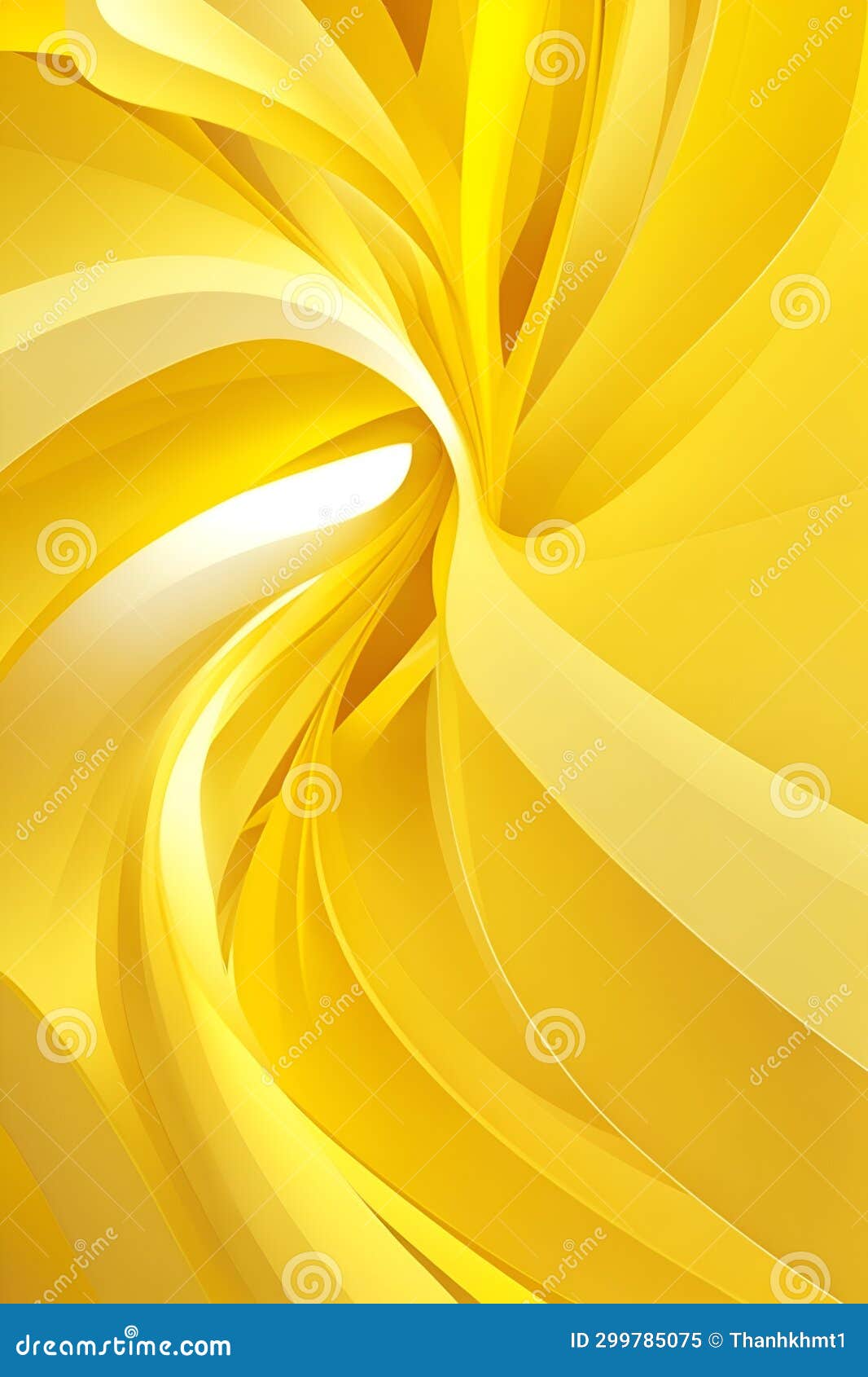 Yellow Waves Abstract Background, Vertical Composition Stock ...