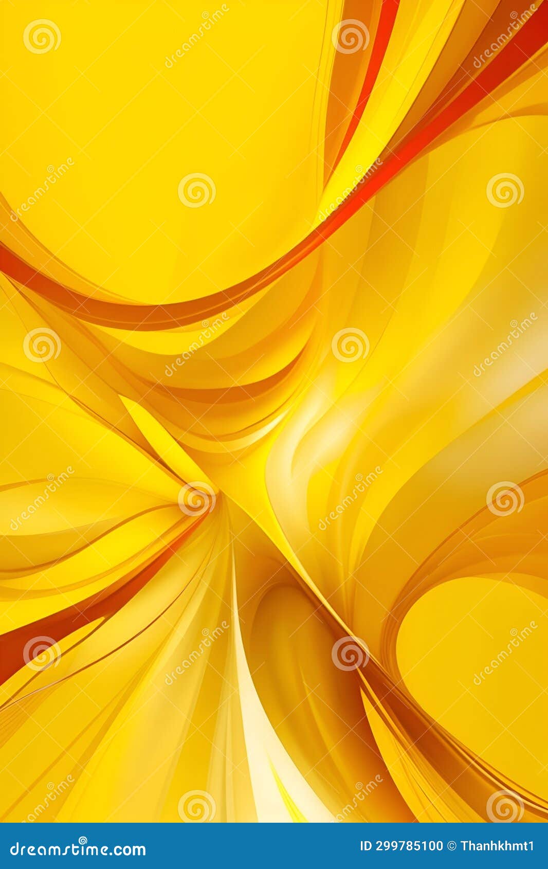 Yellow Waves Abstract Background, Vertical Composition Stock ...