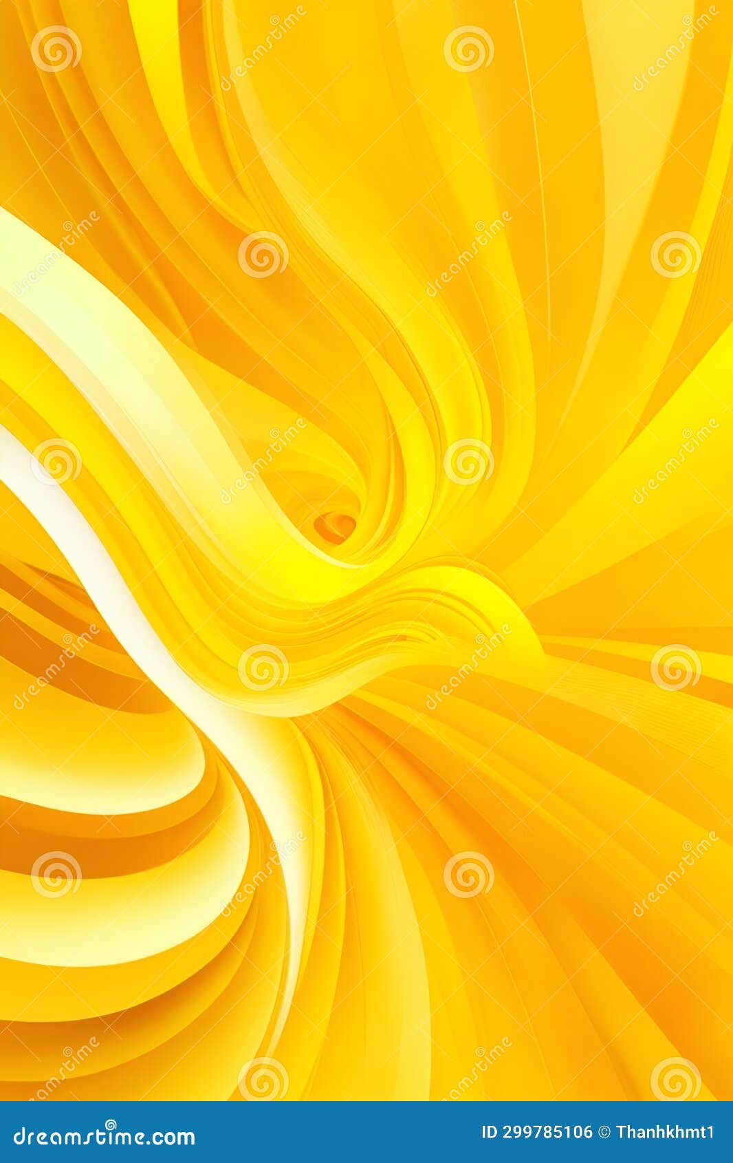 Yellow Waves Abstract Background, Vertical Composition Stock ...