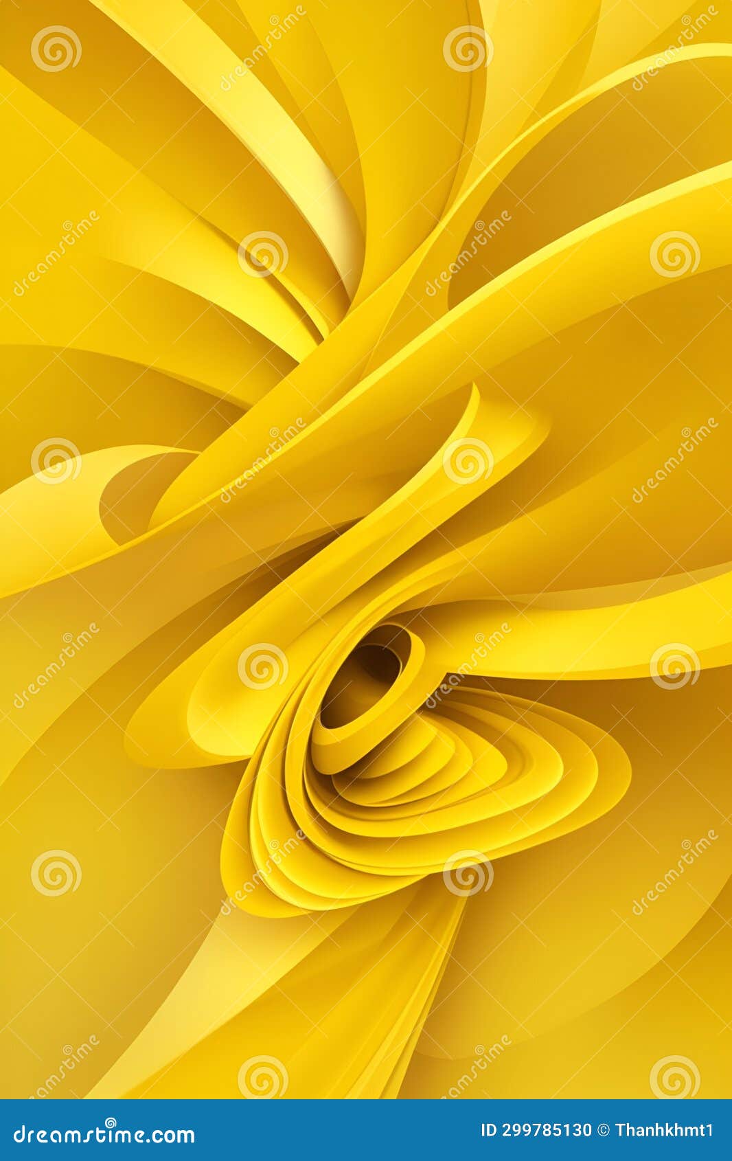 Yellow Waves Abstract Background, Vertical Composition Stock ...