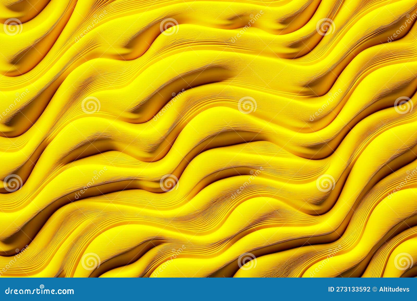 Yellow Wavy Lines Pattern of Plasticine Texture Stock Photo - Image of ...