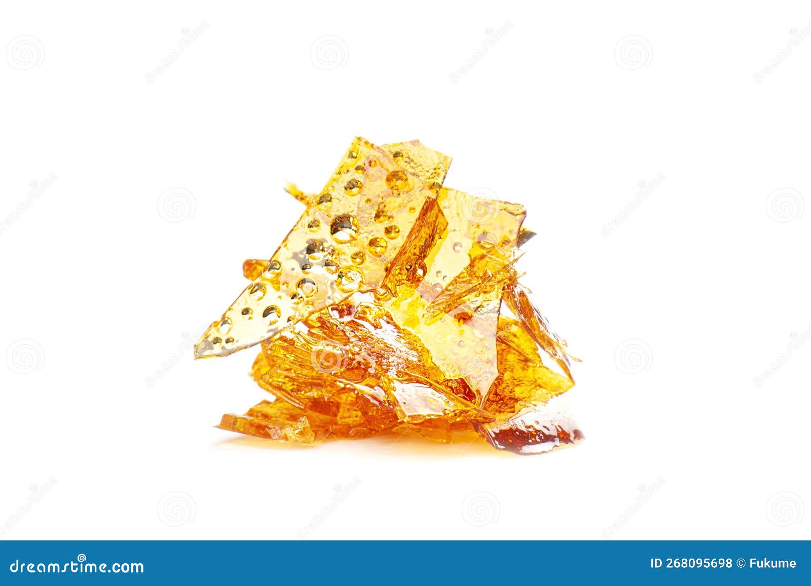 Yellow Wax Piece with High THC Isolated on White Background Stock Photo ...