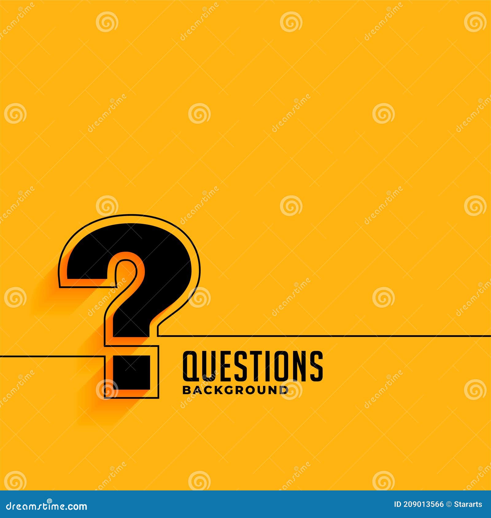 Yellow Web Help and Support Question Mark Template Stock Vector ...