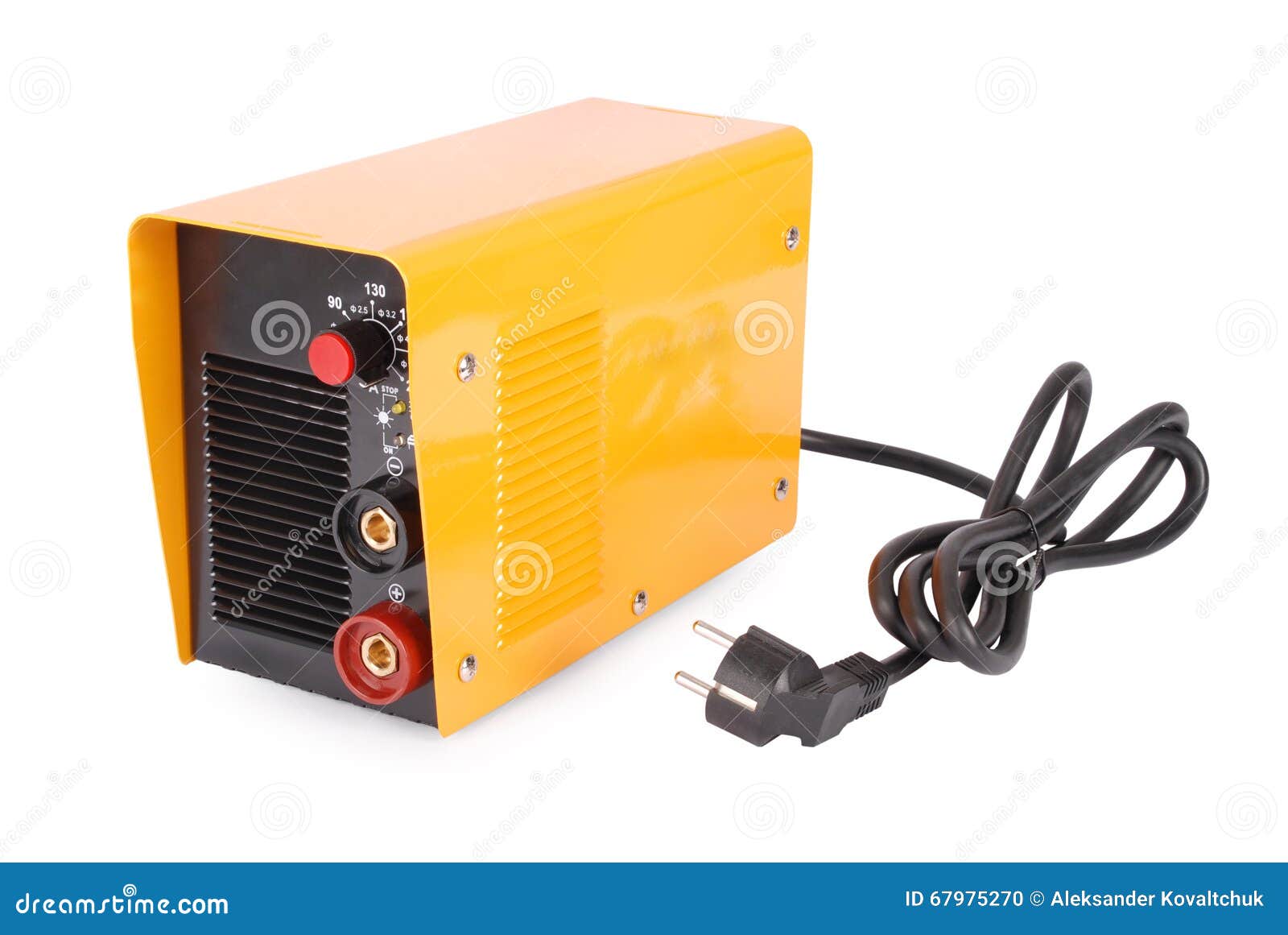 Yellow welding generator stock photo. Image of technology - 67975270