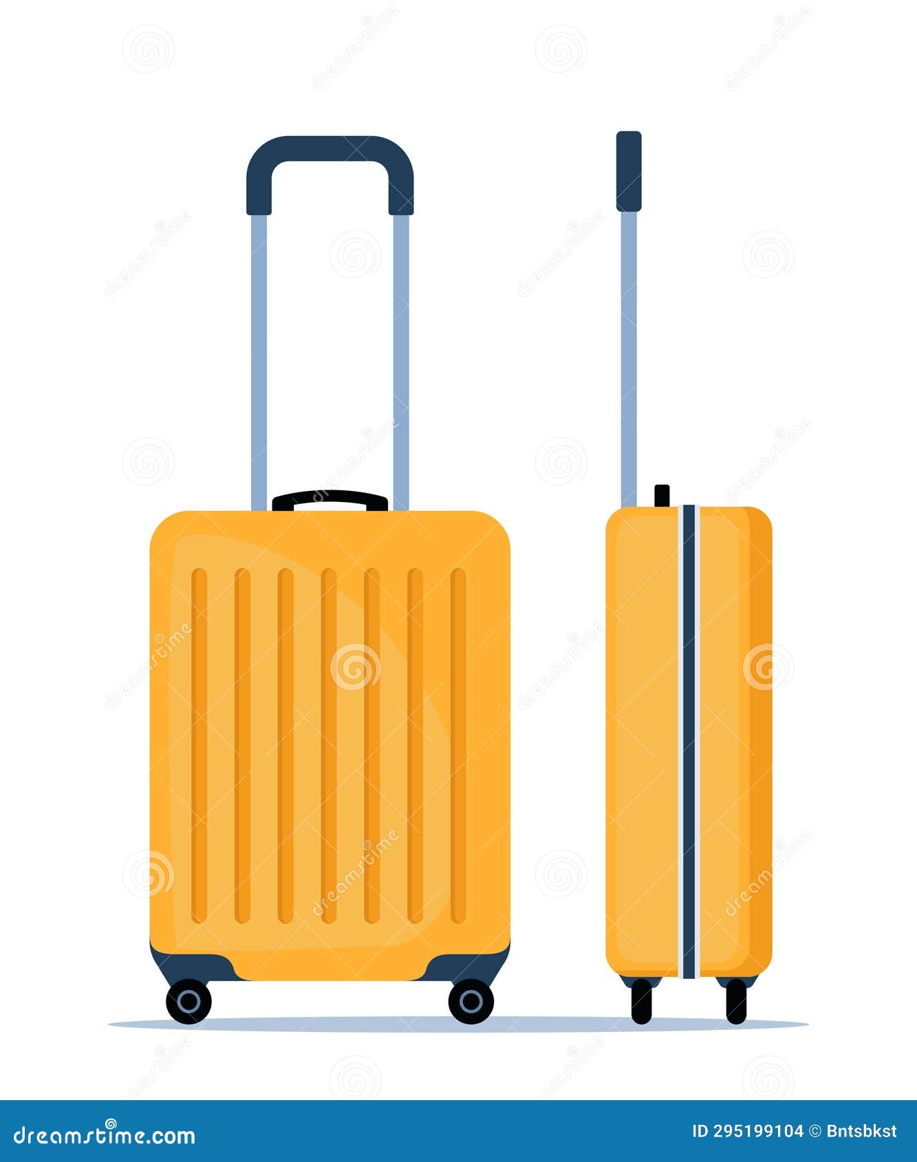 Wheeled Travel Luggage Sketch Vector Illustration | CartoonDealer.com ...