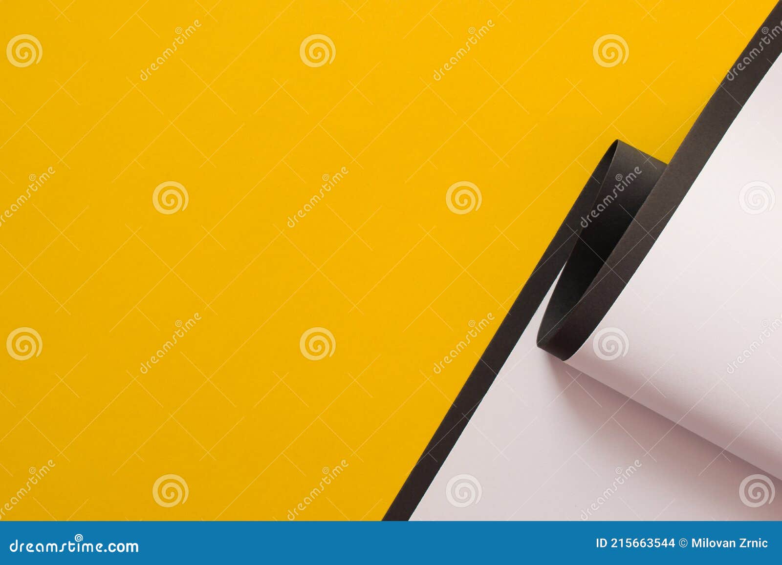 Yellow and White Abstract Background Divided with Black Stripe Stock ...
