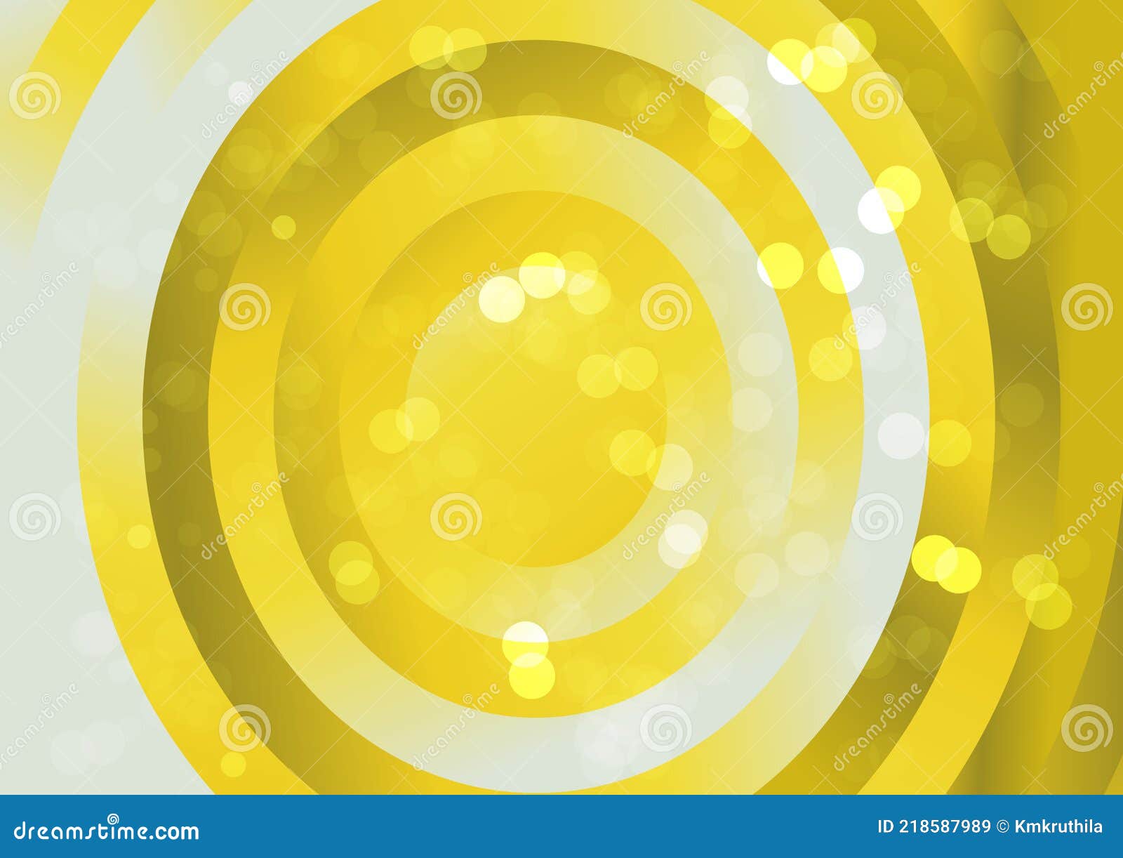 Yellow and White Gradient Concentric Circles Background Vector Art ...