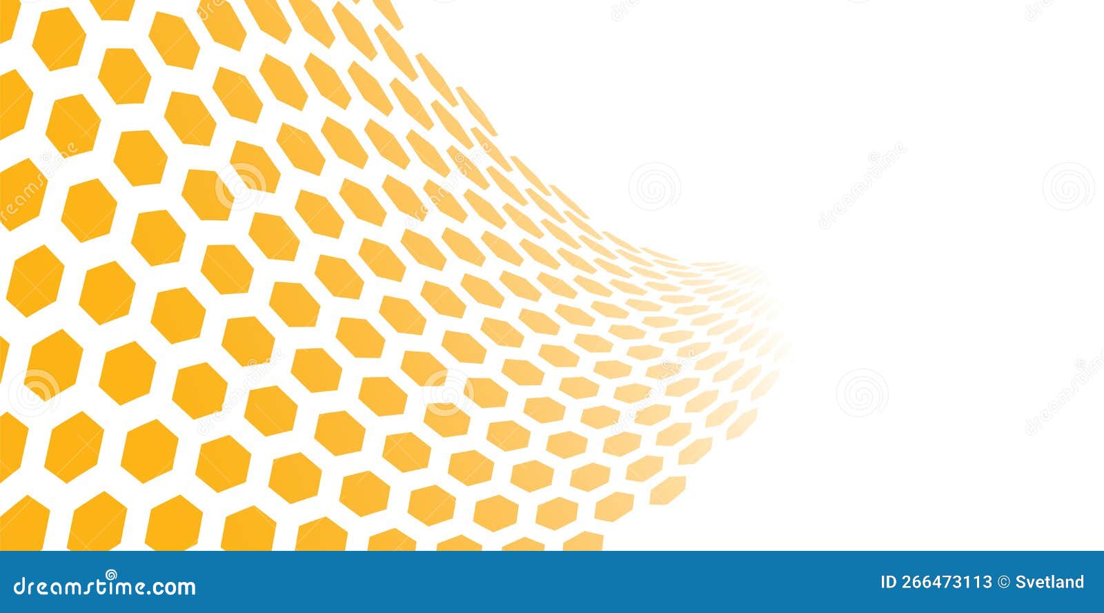 Yellow and White Honeycomb Pattern. Abstract Vector Background with ...