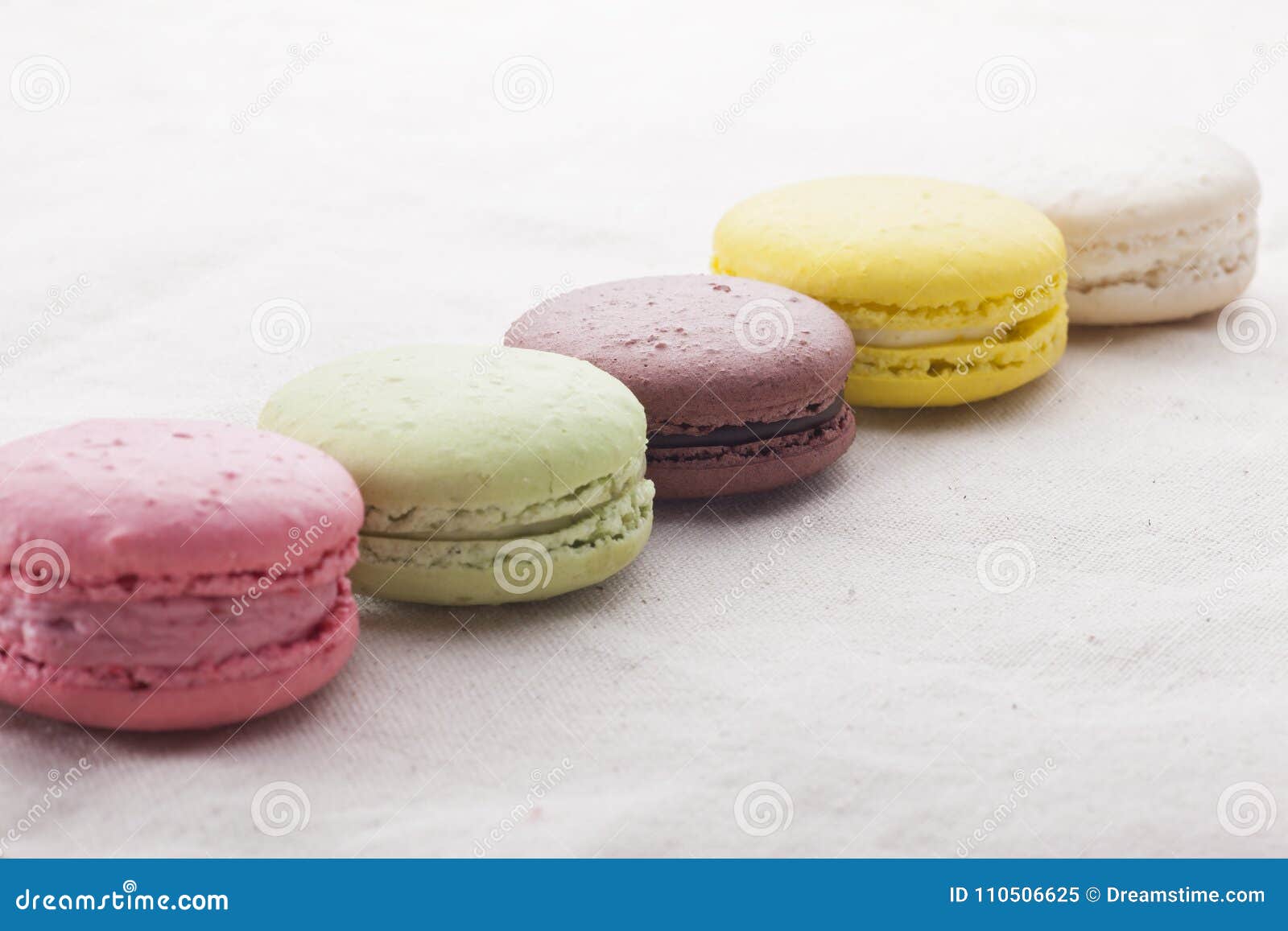 Multi colored macaroons stock image. Image of macaroons - 110506625