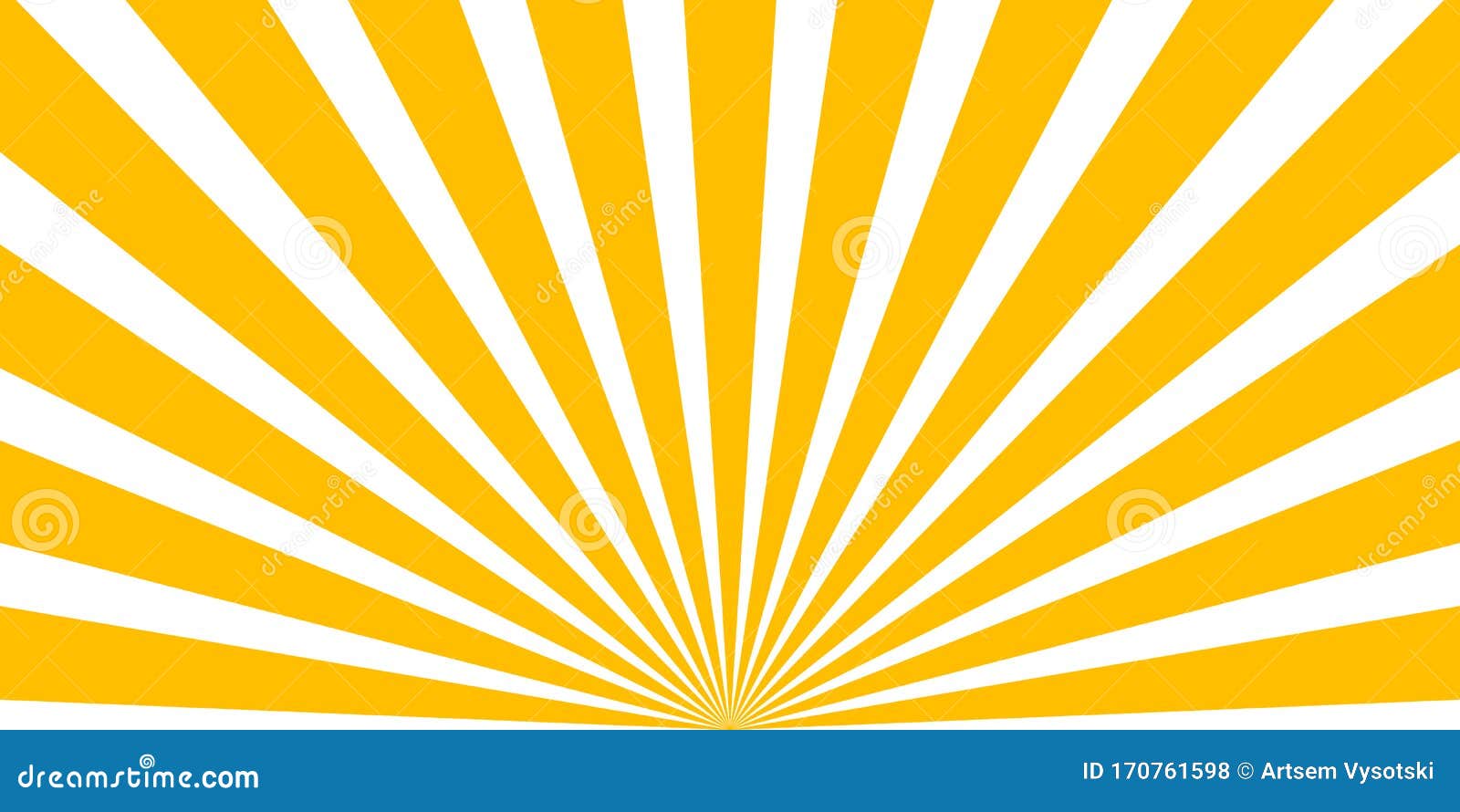 Yellow and White Sunburst Pattern. Vector Illustration Stock ...