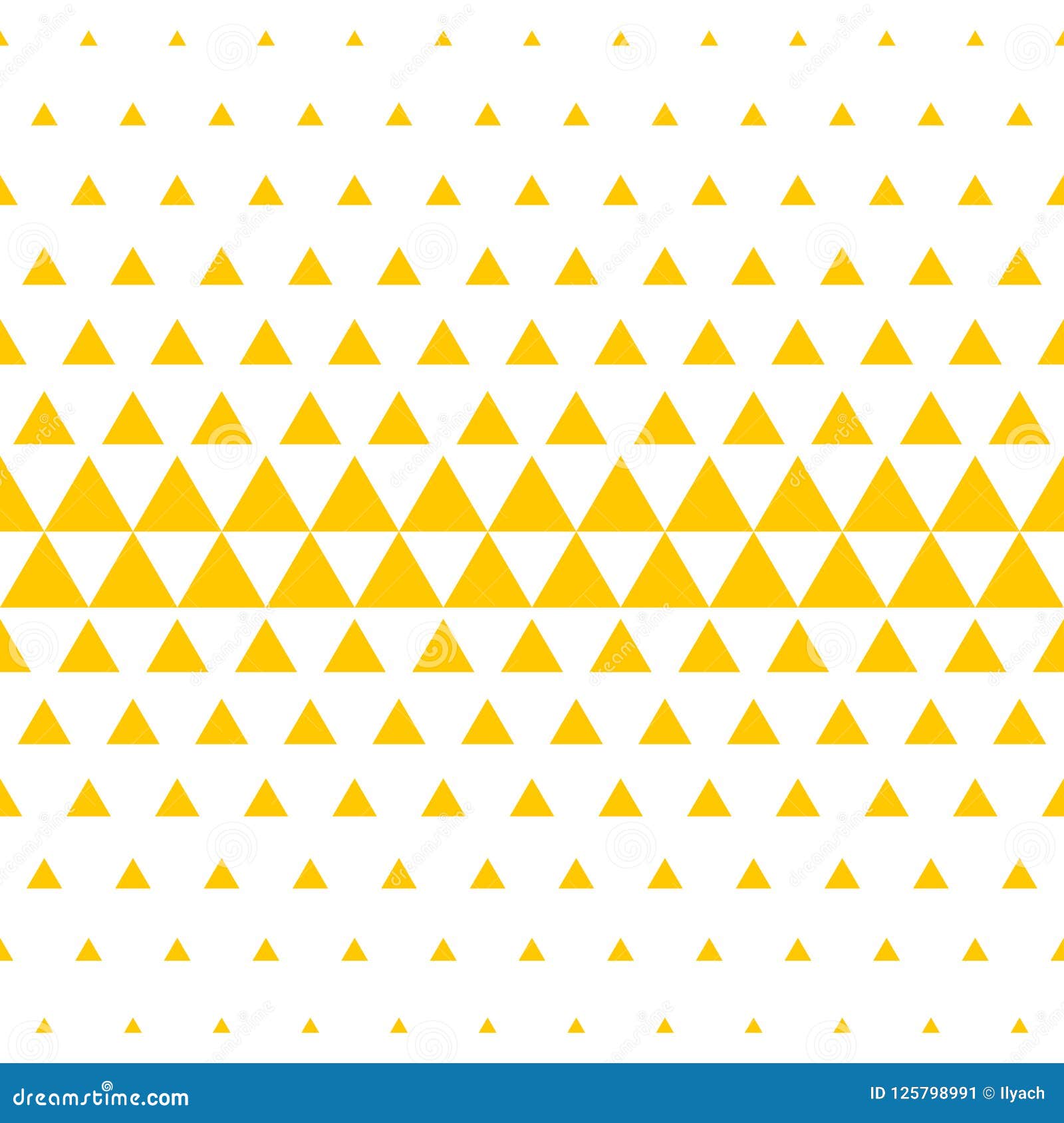 Yellow White Triangle Pattern Halftone Background Stock Vector ...