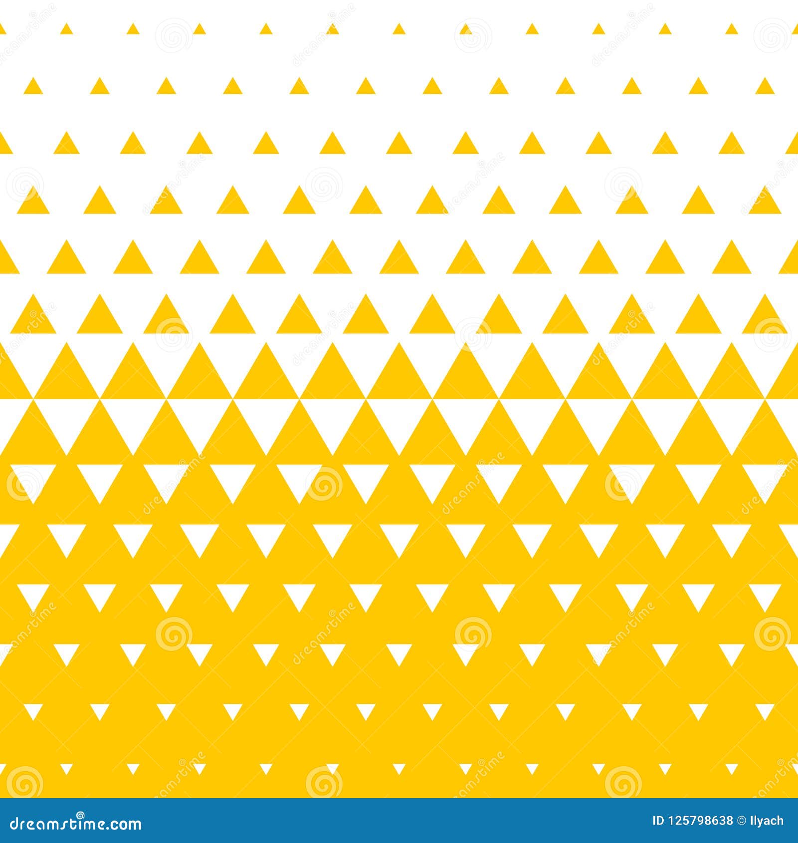 Yellow White Triangle Halftone Pattern Background Stock Vector ...