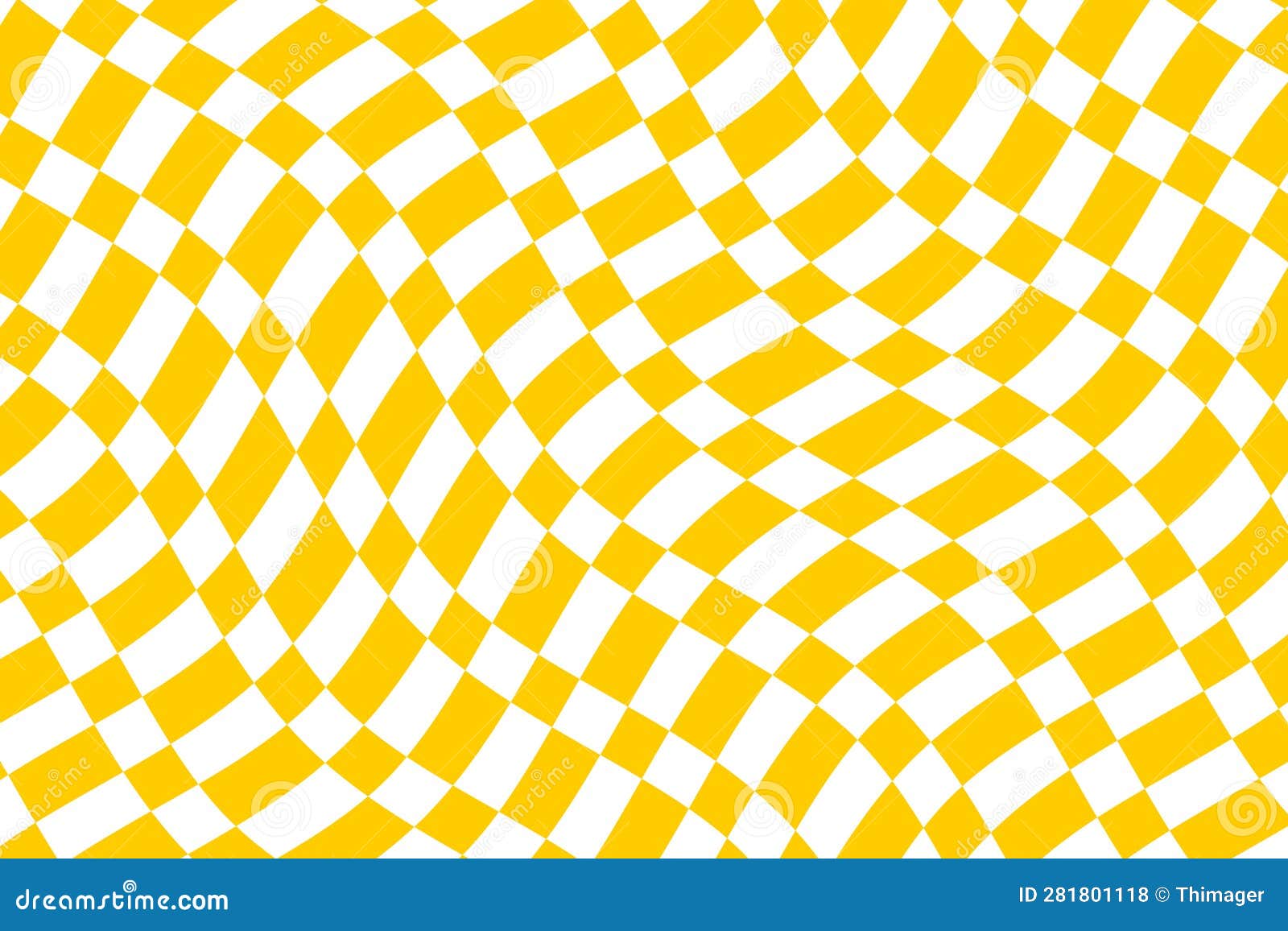 Yellow and White Wavy Checkered Flag Background Vector. Stock Vector ...