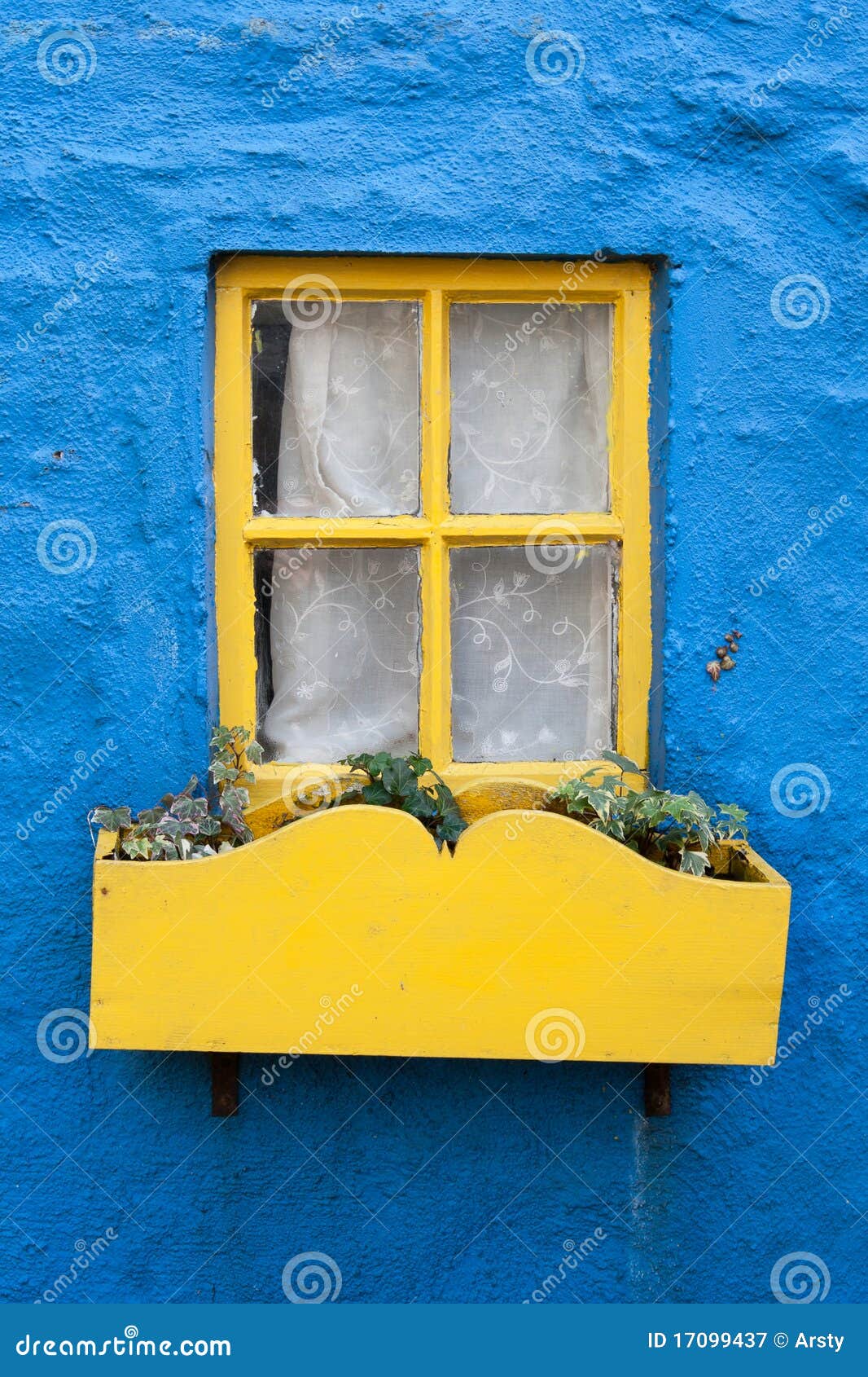 Yellow window stock image. Image of europe, rustic, irish - 17099437