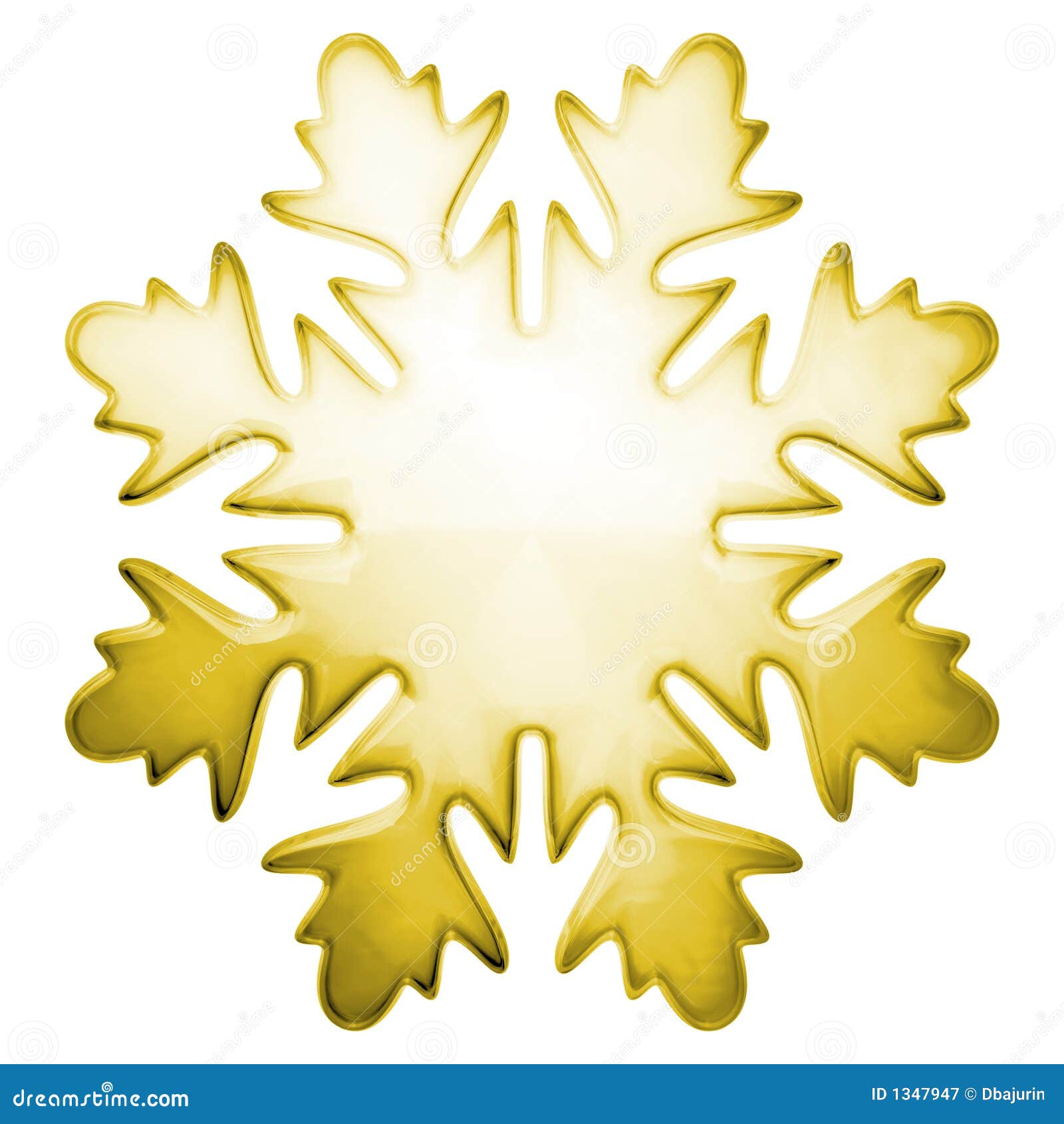 Yellow winter snowflake stock illustration. Illustration of flake - 1347947