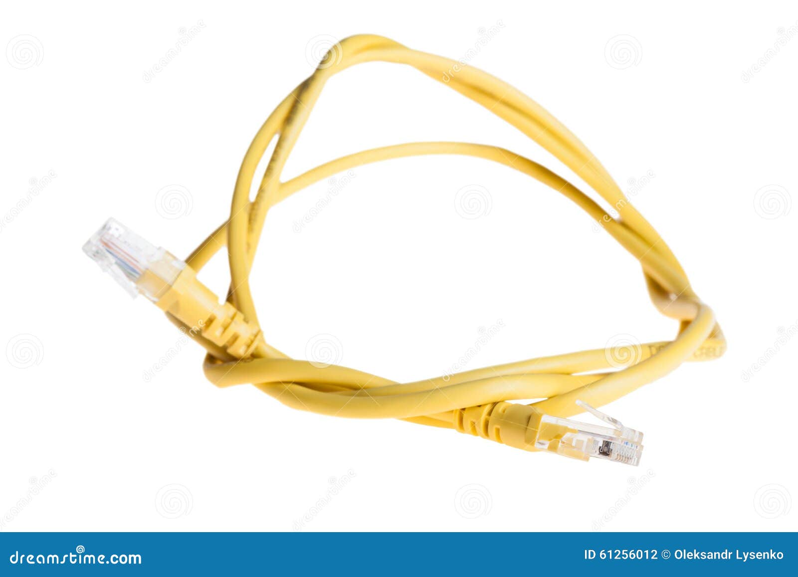 Yellow wire closeup stock photo. Image of industry, bandwidth - 61256012