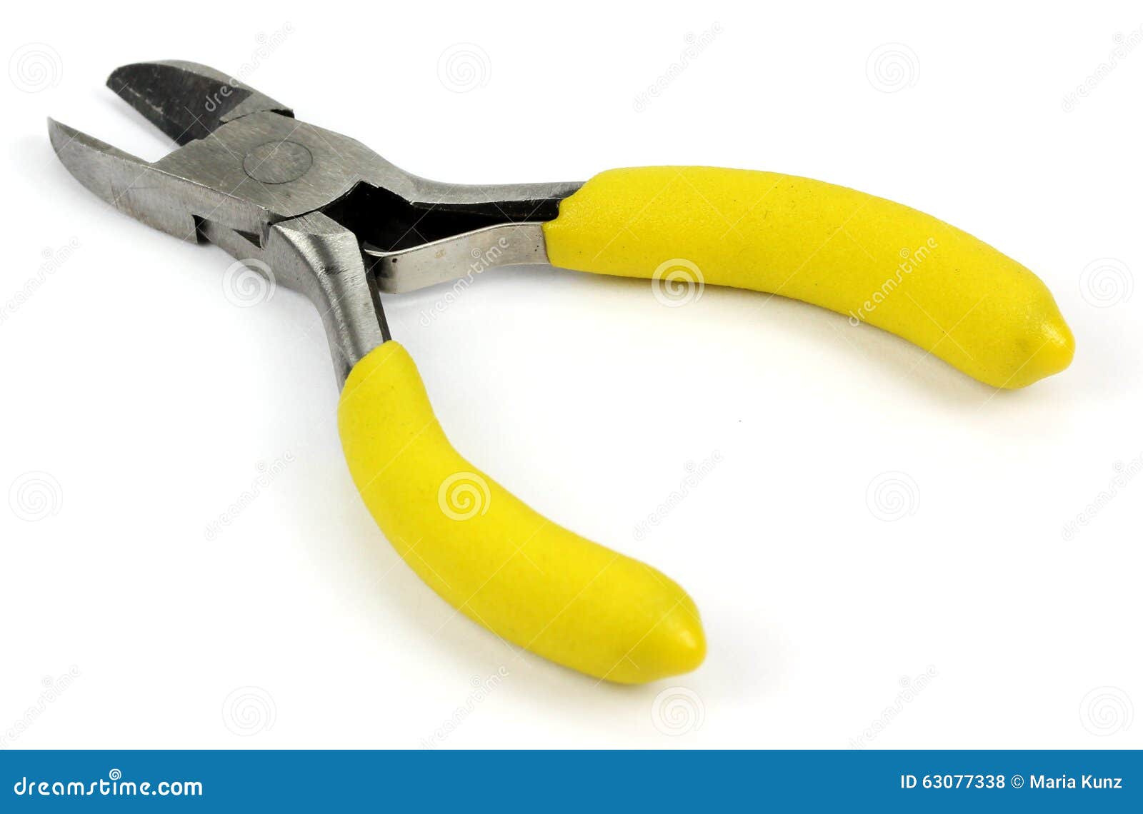 Yellow Wire Cutter Isolated on White Background Stock Photo - Image of ...