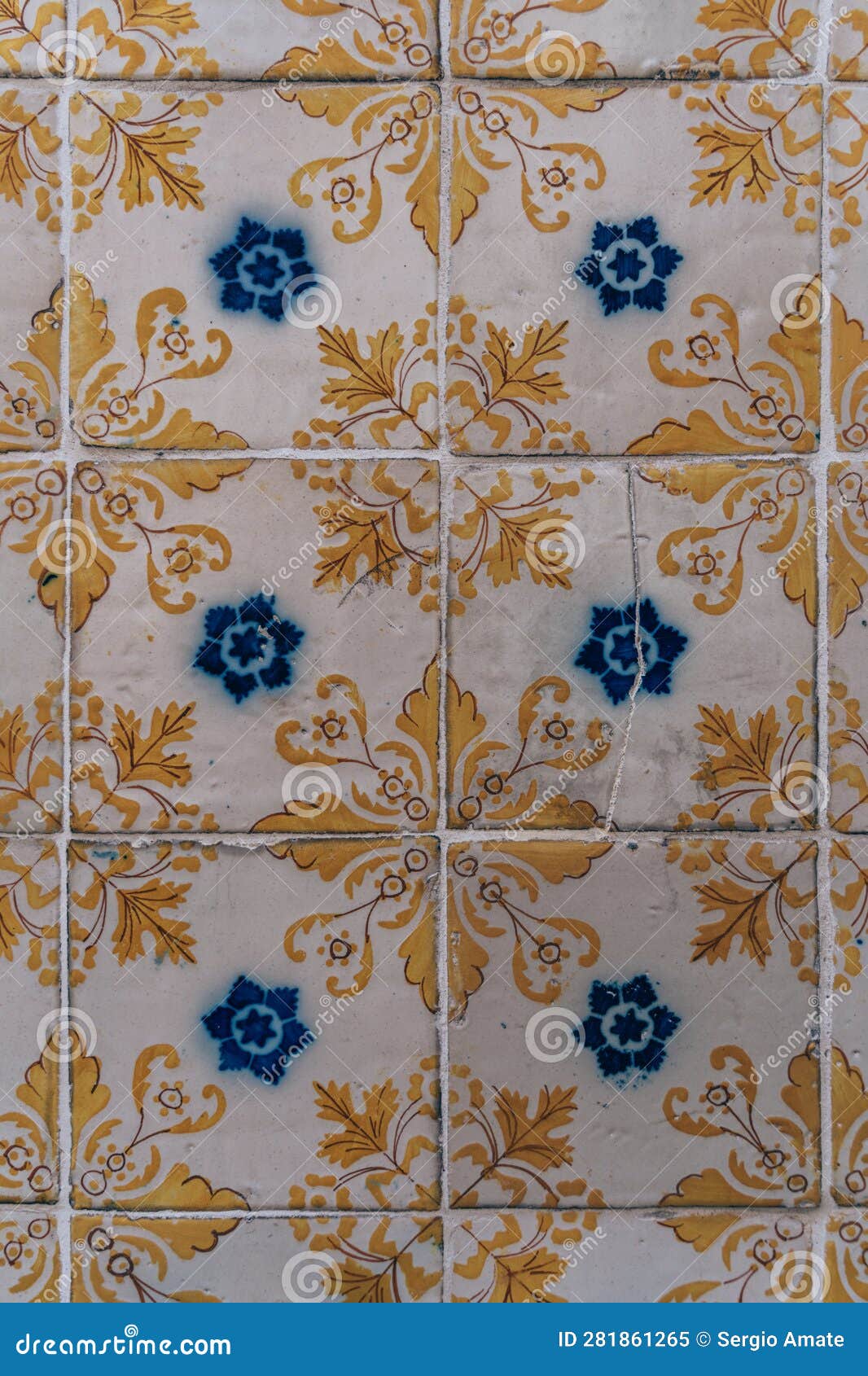 A Yellow and Withe Tile Pattern of Oporto, Portugal Stock Image - Image ...