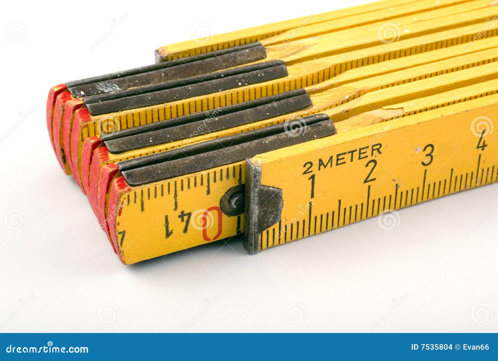 Yellow wooden meter stock photo. Image of measure, count - 7535804