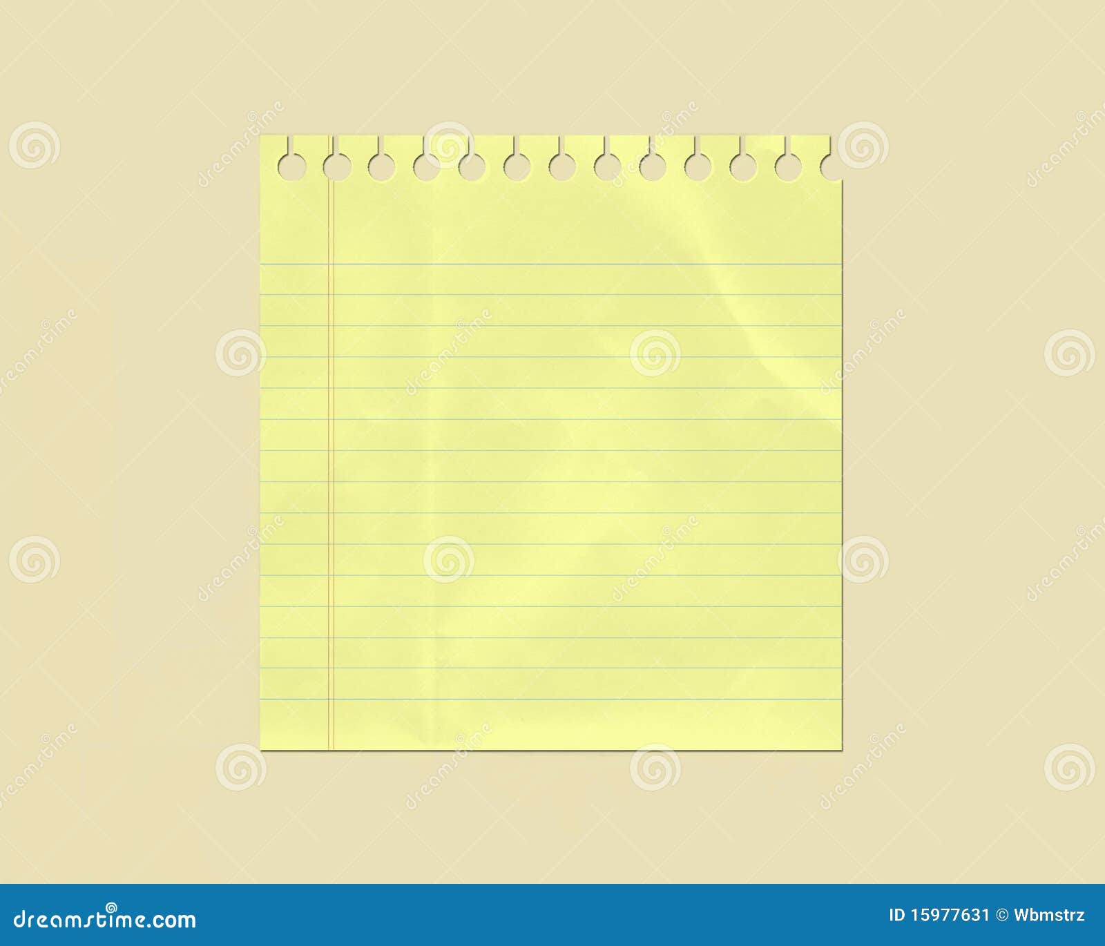 Yellow Wrinkled Lined Note Paper Royalty-Free Stock Photo ...