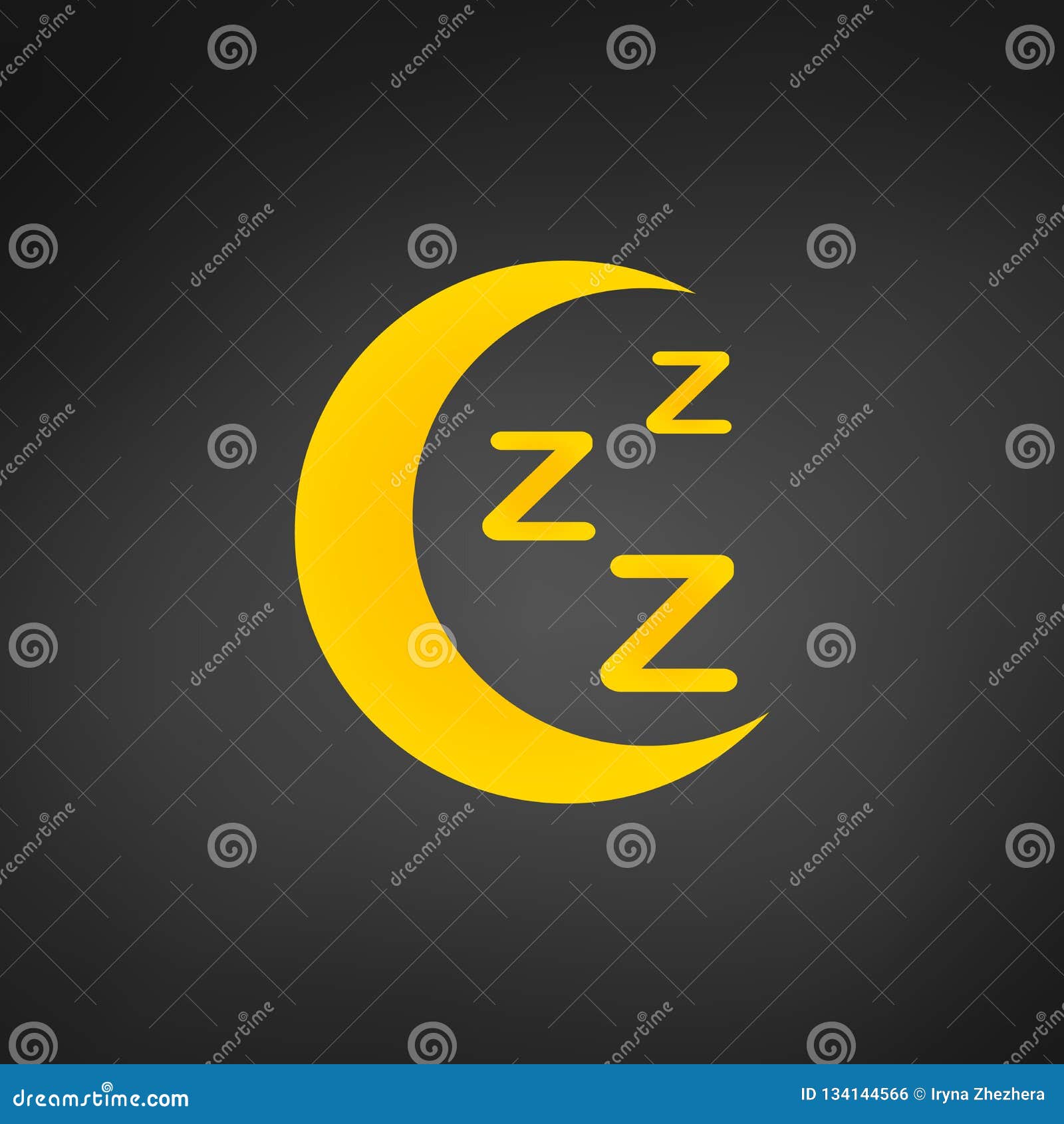 Sleeping Zzz Black Background