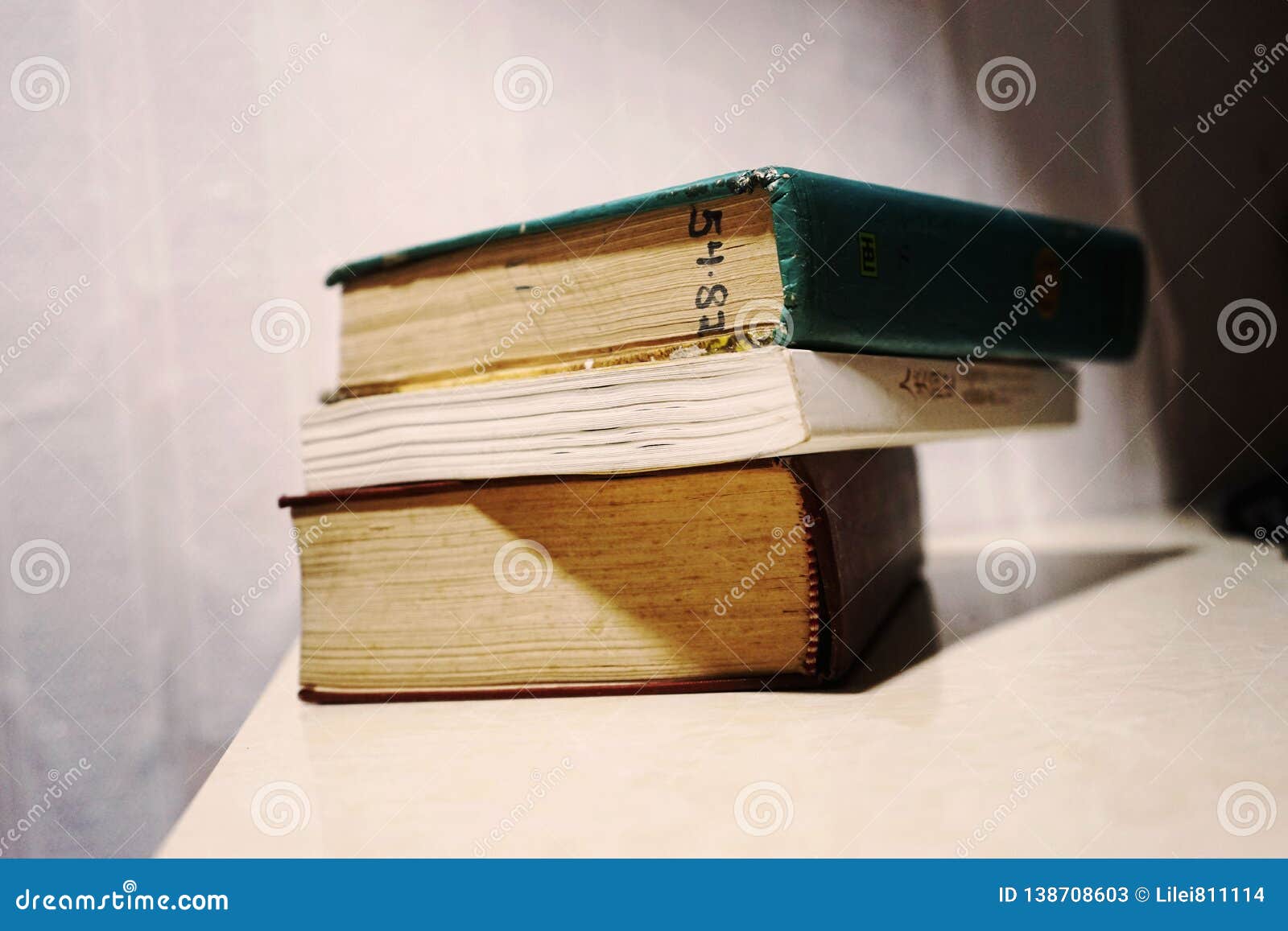Yellowed book editorial stock photo. Image of books - 138708603