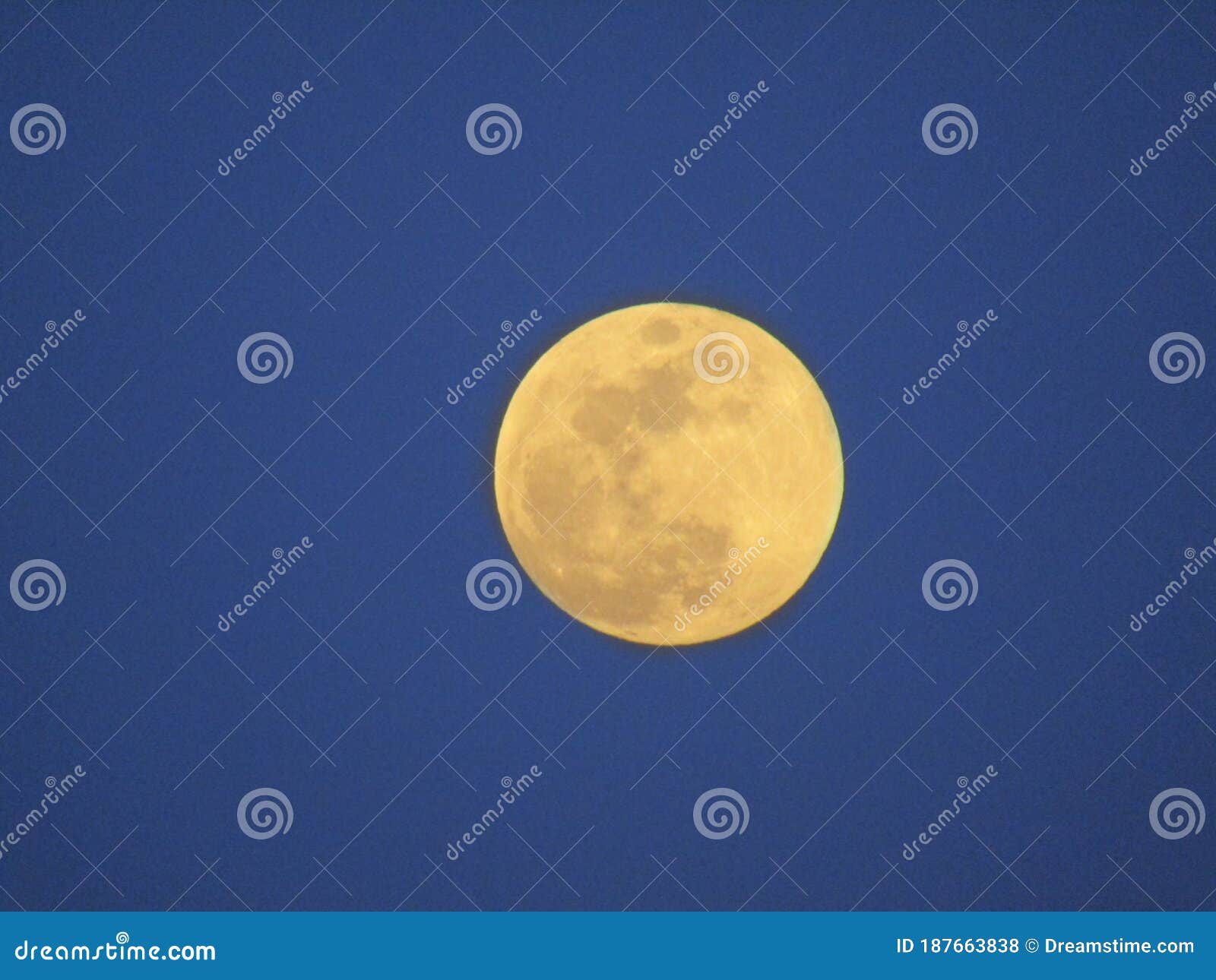 A Yellowish Moon Captured at Night Stock Photo - Image of line, moon ...
