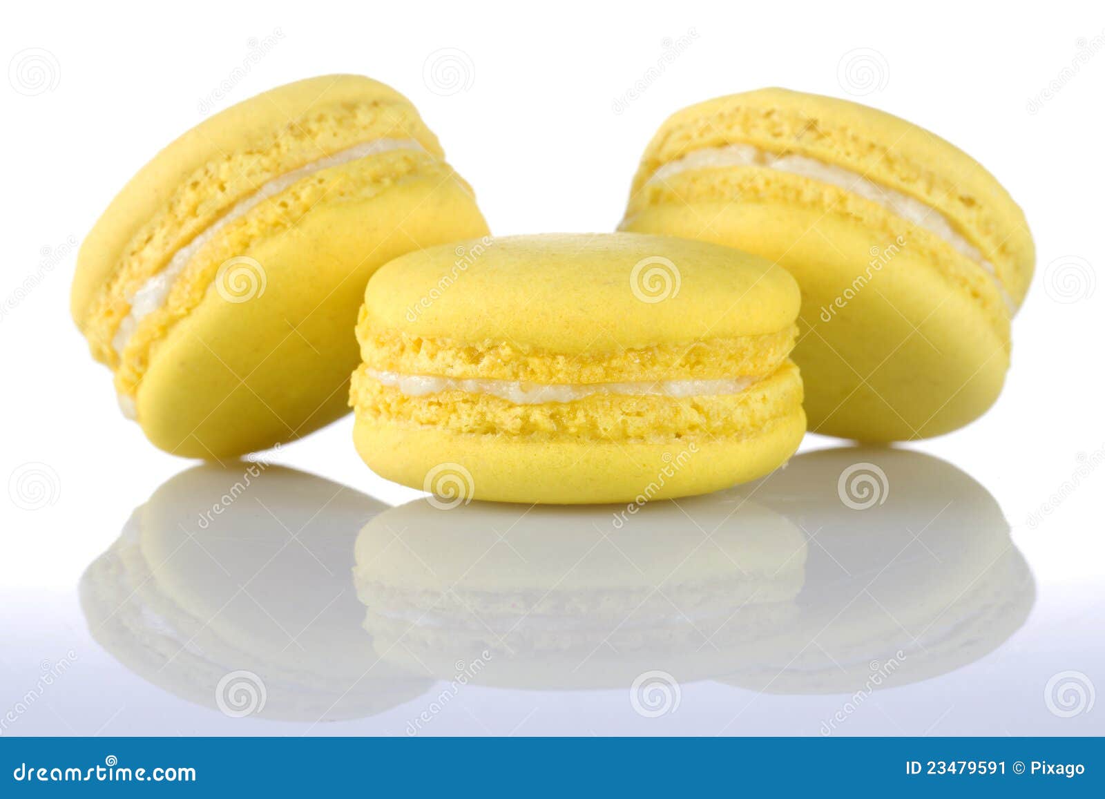 Yellows Macaroons stock image. Image of chocolate, pink - 23479591