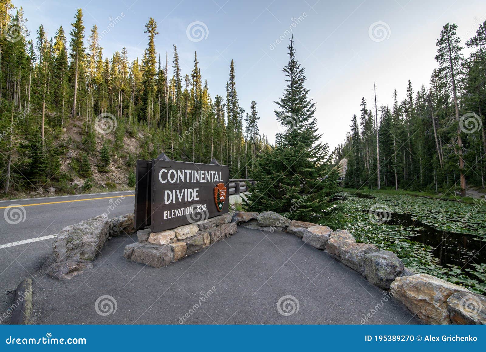 Continental Divide On Border Of Banff And Kootenay National Parks ...