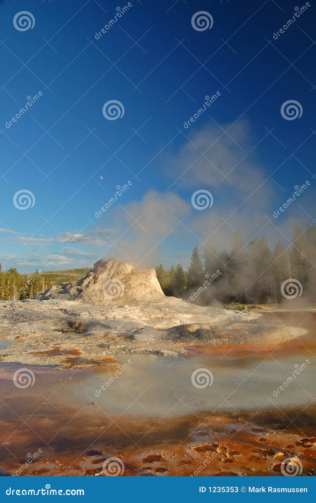 Yellowstone Geyser stock image. Image of volcano, yellowstone - 1235353