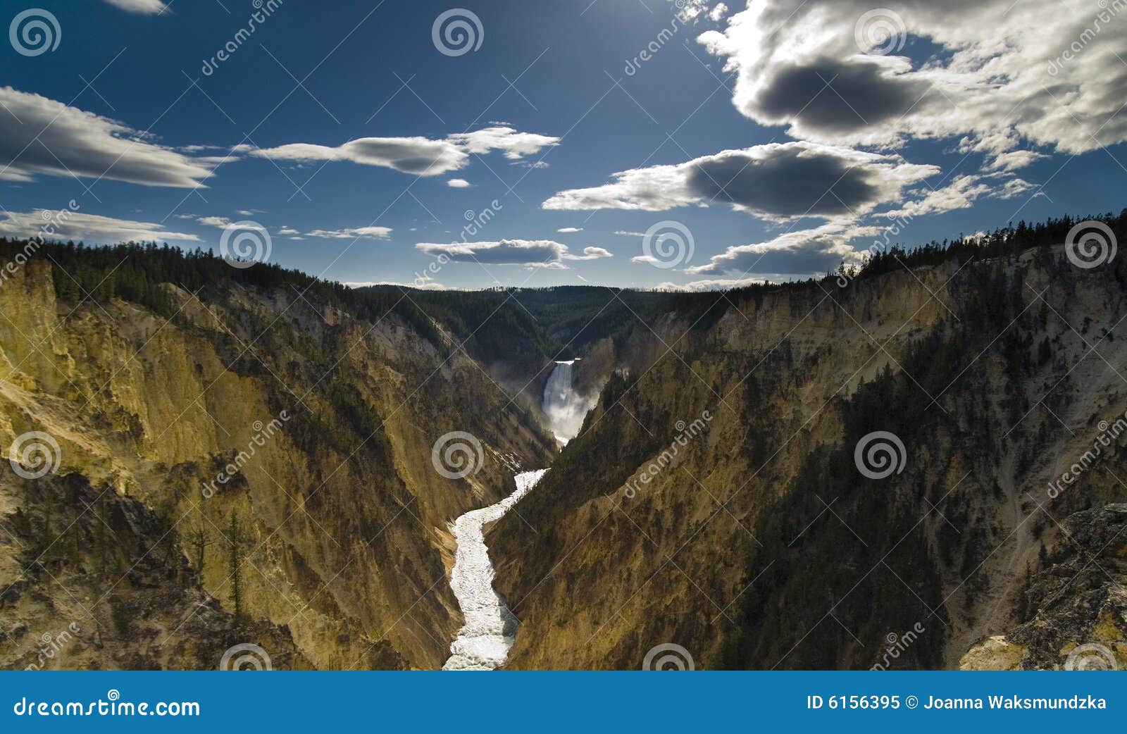 Yellowstone`s Grand Loop Road Passes Through The Golden Gate Surrounded ...