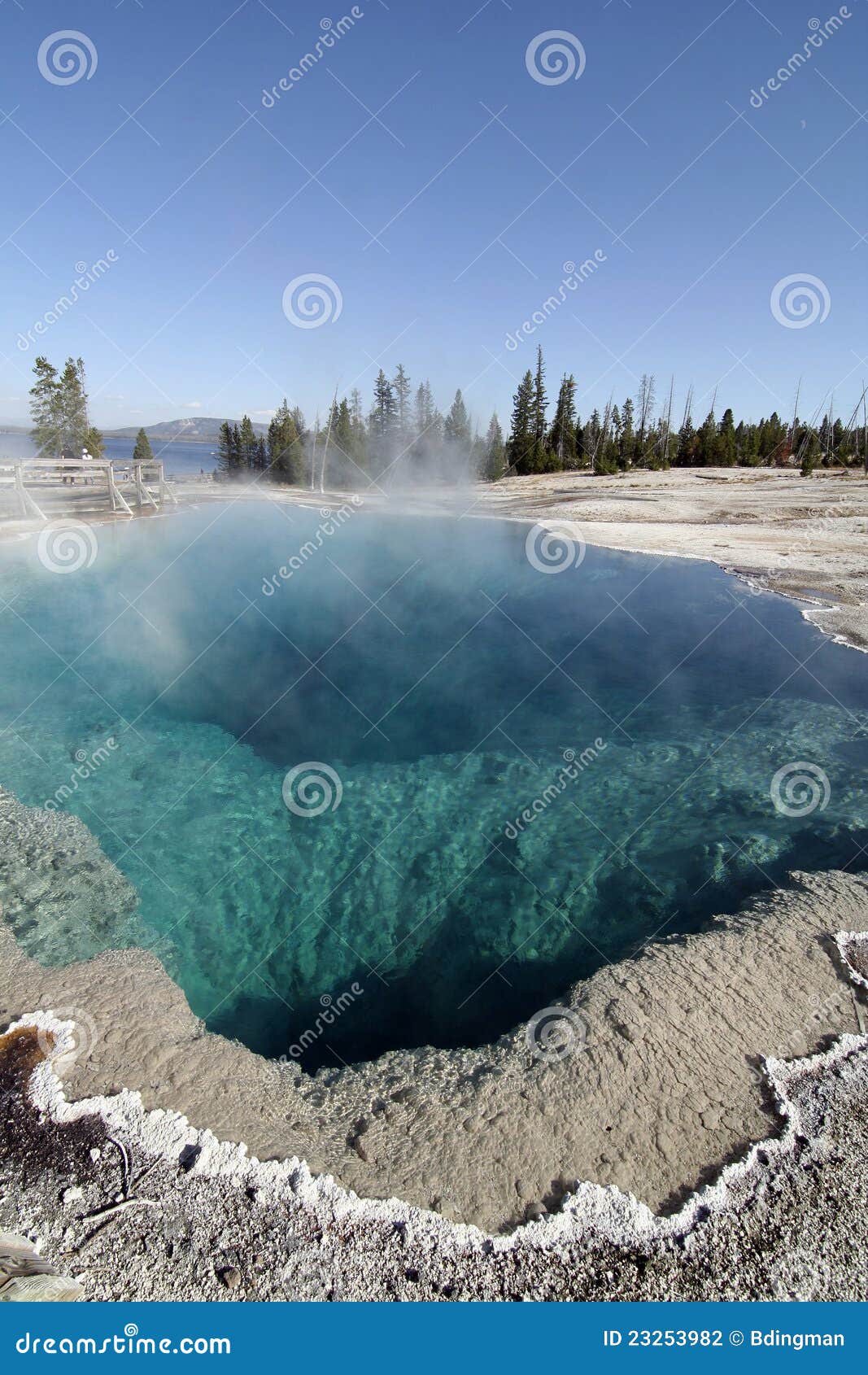Yellowstone Hot Spring stock photo. Image of bdingman - 23253982