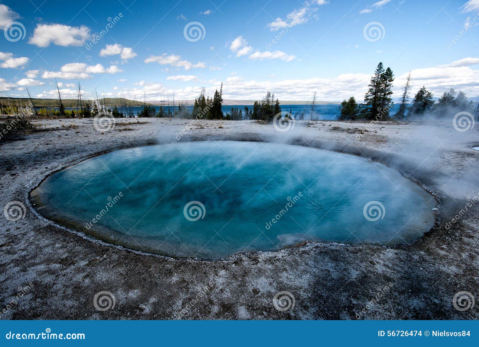 Yellowstone Hotspring stock photo. Image of nature, thermal - 56726474