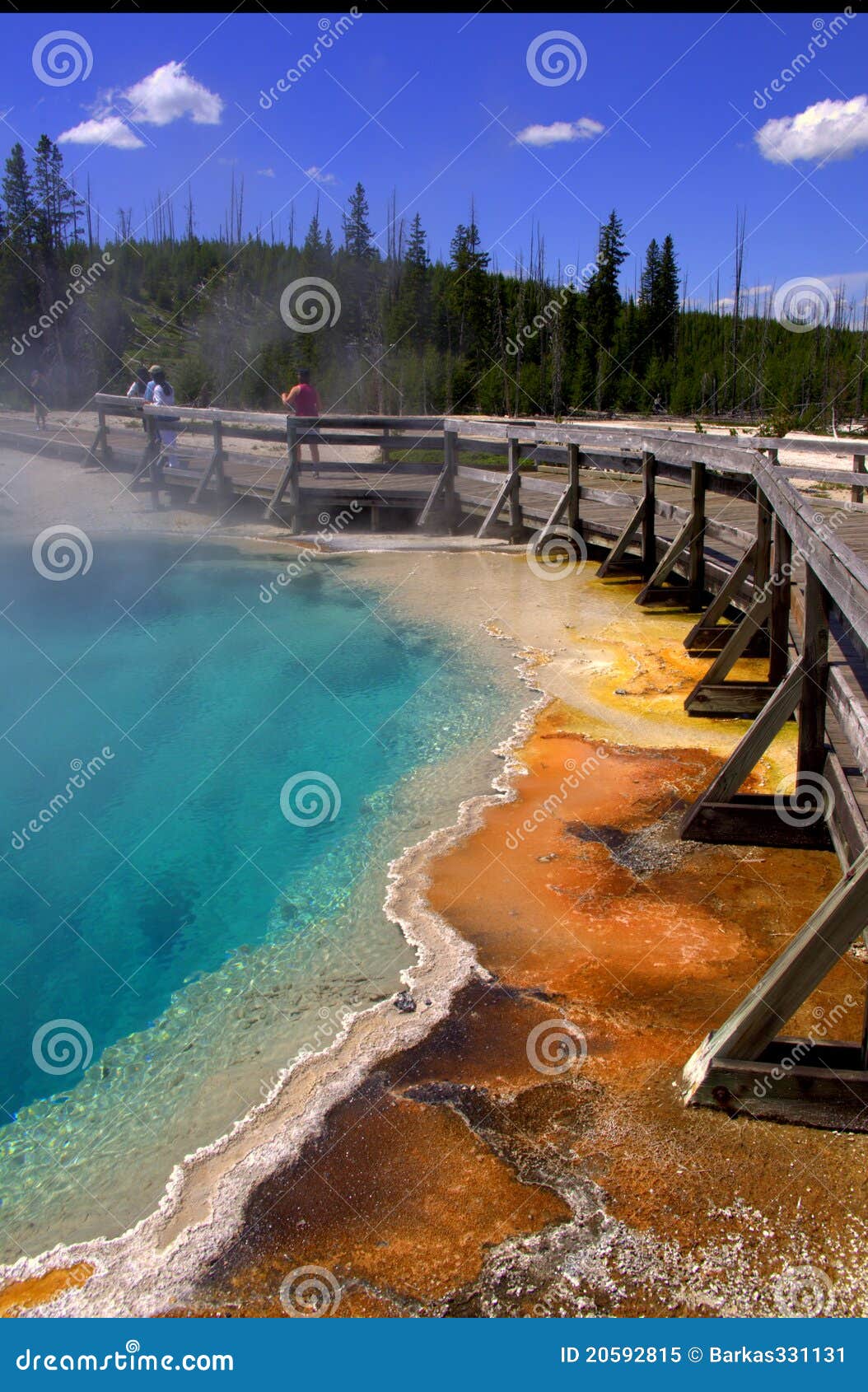 Yellowstone lake stock image. Image of america, montana - 20592815
