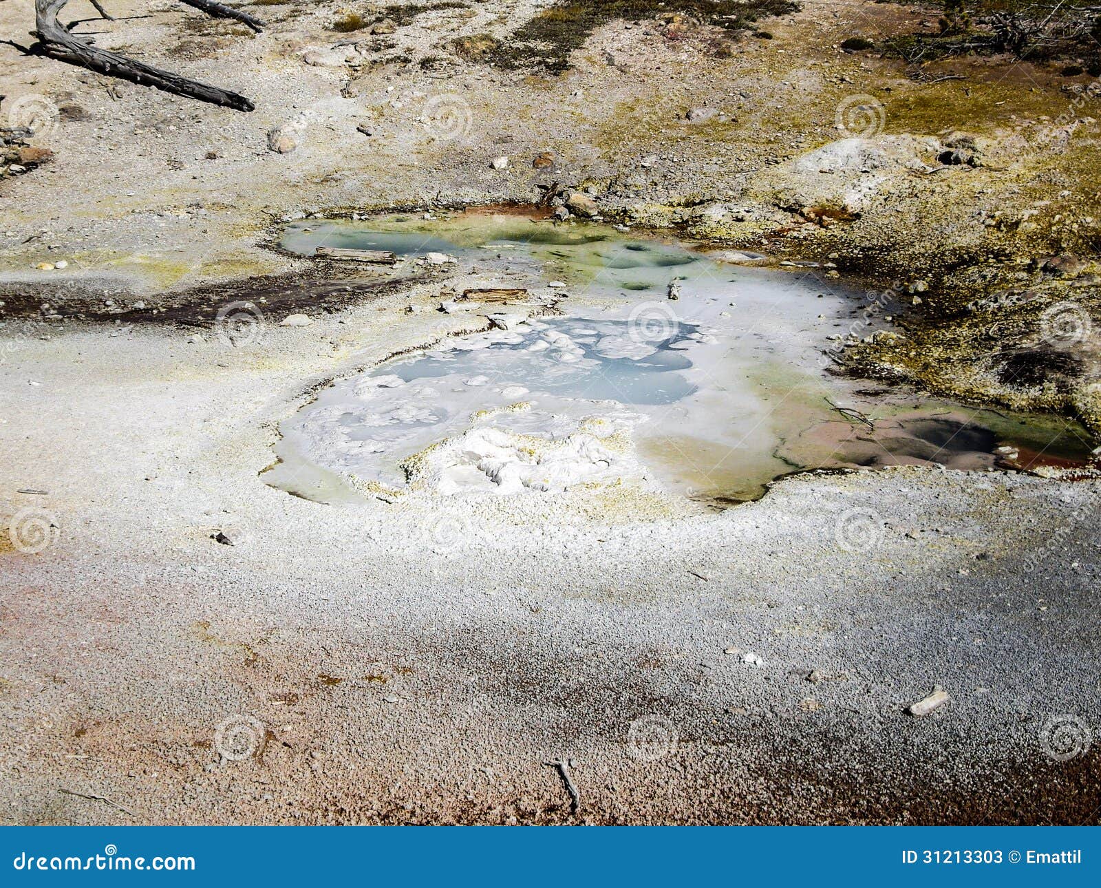 Yellowstone Mud Pots stock image. Image of geology, water - 31213303