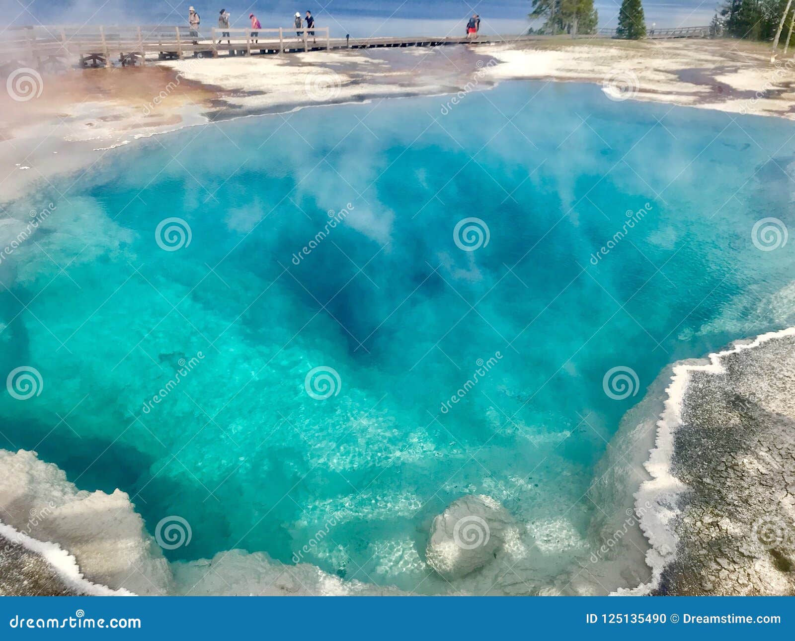 Geothermal pools stock photo. Image of park, national - 125135490