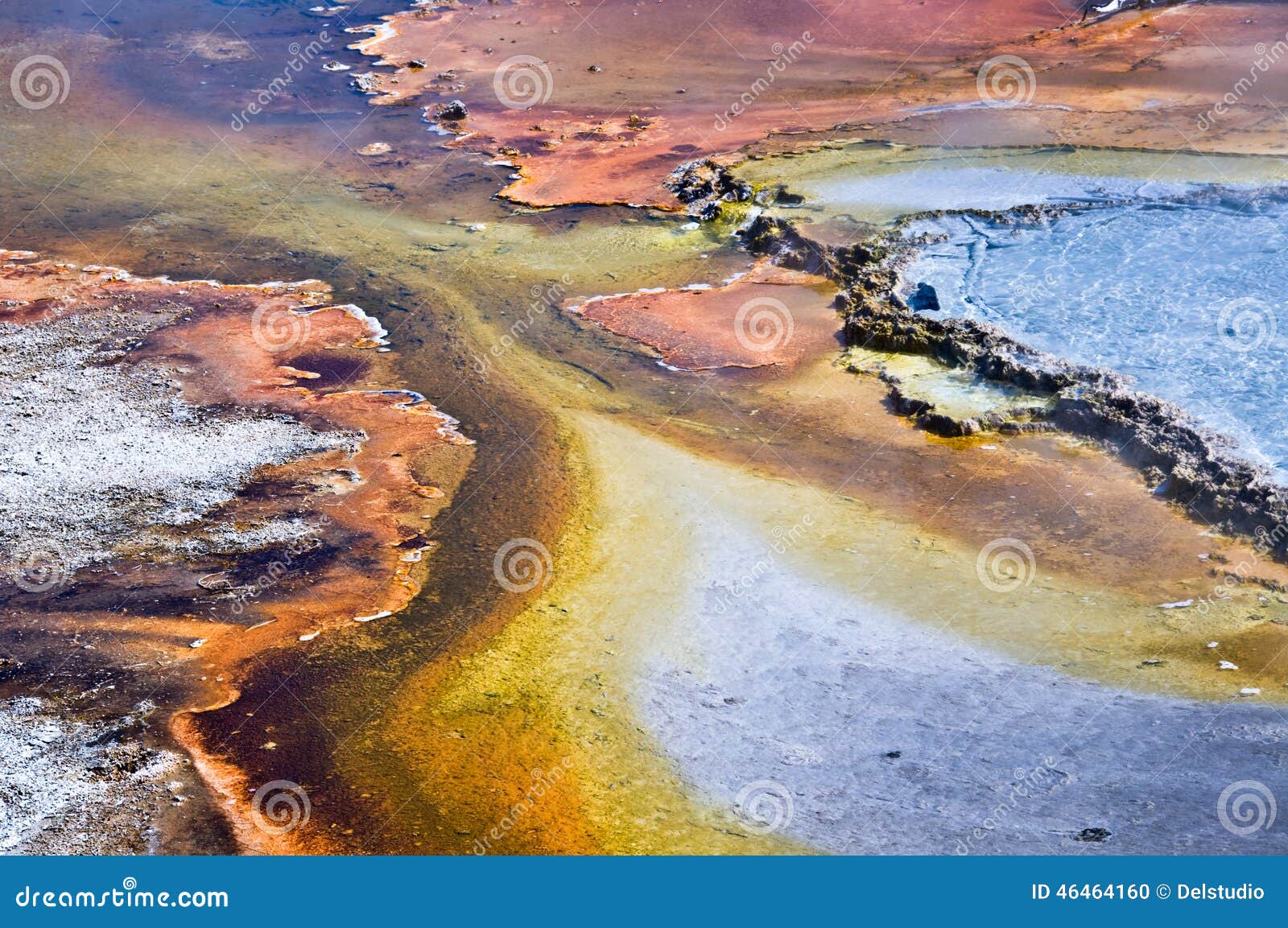 Yellowstone National Park Hot Spring Stock Photo - Image of colourful ...