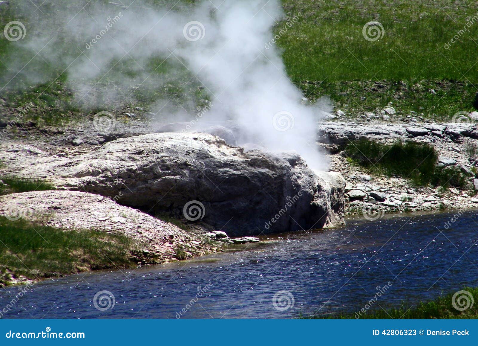 Yellowstone Nationalpark Geysire 29 Stockbild - Bild von geysir, stein ...